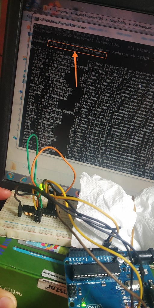 Arduino As Isp Burn Hex File In Avr Fuse In Avr Arduino As