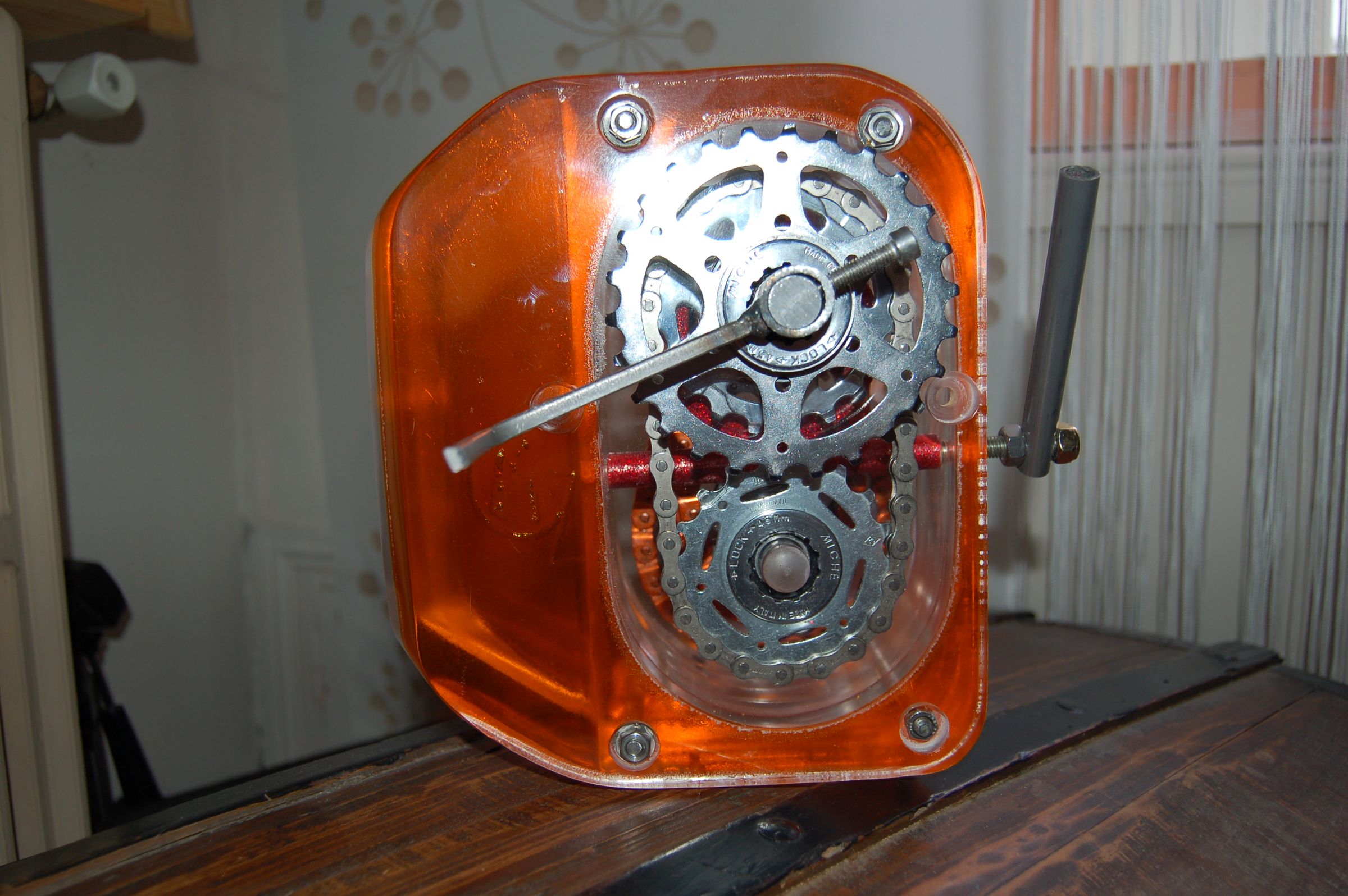 Transparent Gearbox on a Homemade Bicycle : 10 Steps (with Pictures ...