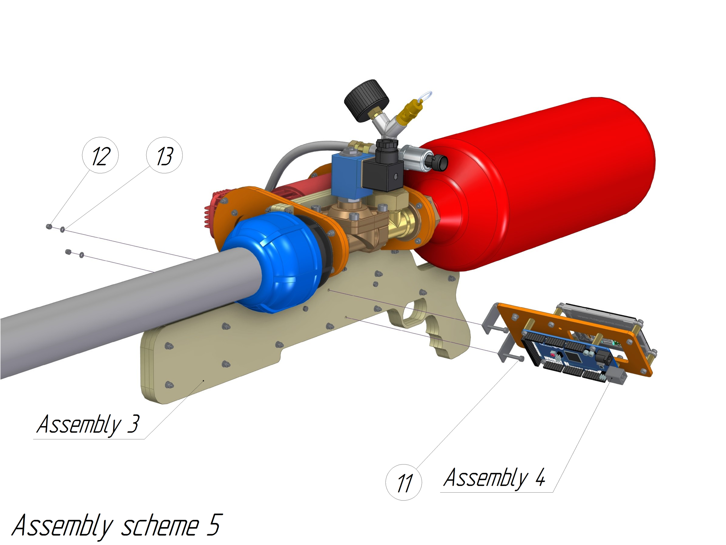 Automatic Pneumatic Cannon. Portable and Arduino Powered. : 13 Steps ...