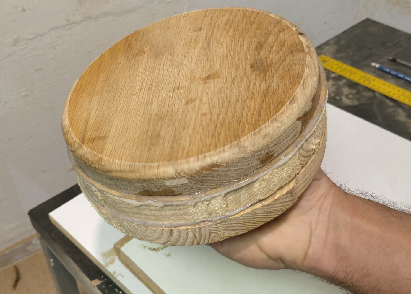 Plug-in Round Wood Wall LED Lamp | Portable Circle Socket Plug Night ...