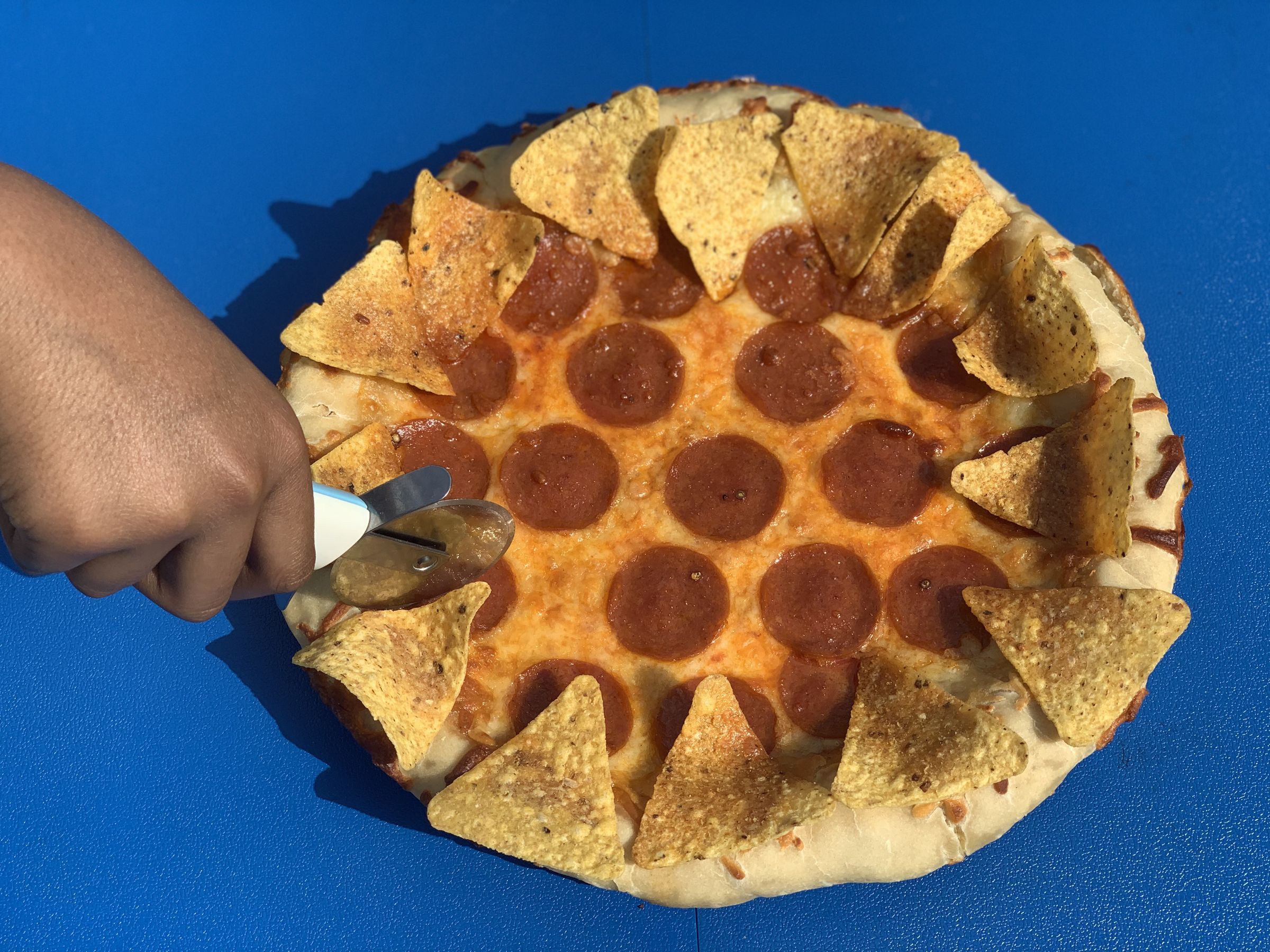 How to Make Pizza Hut's Dorito Crust Pizza : 6 Steps - Instructables