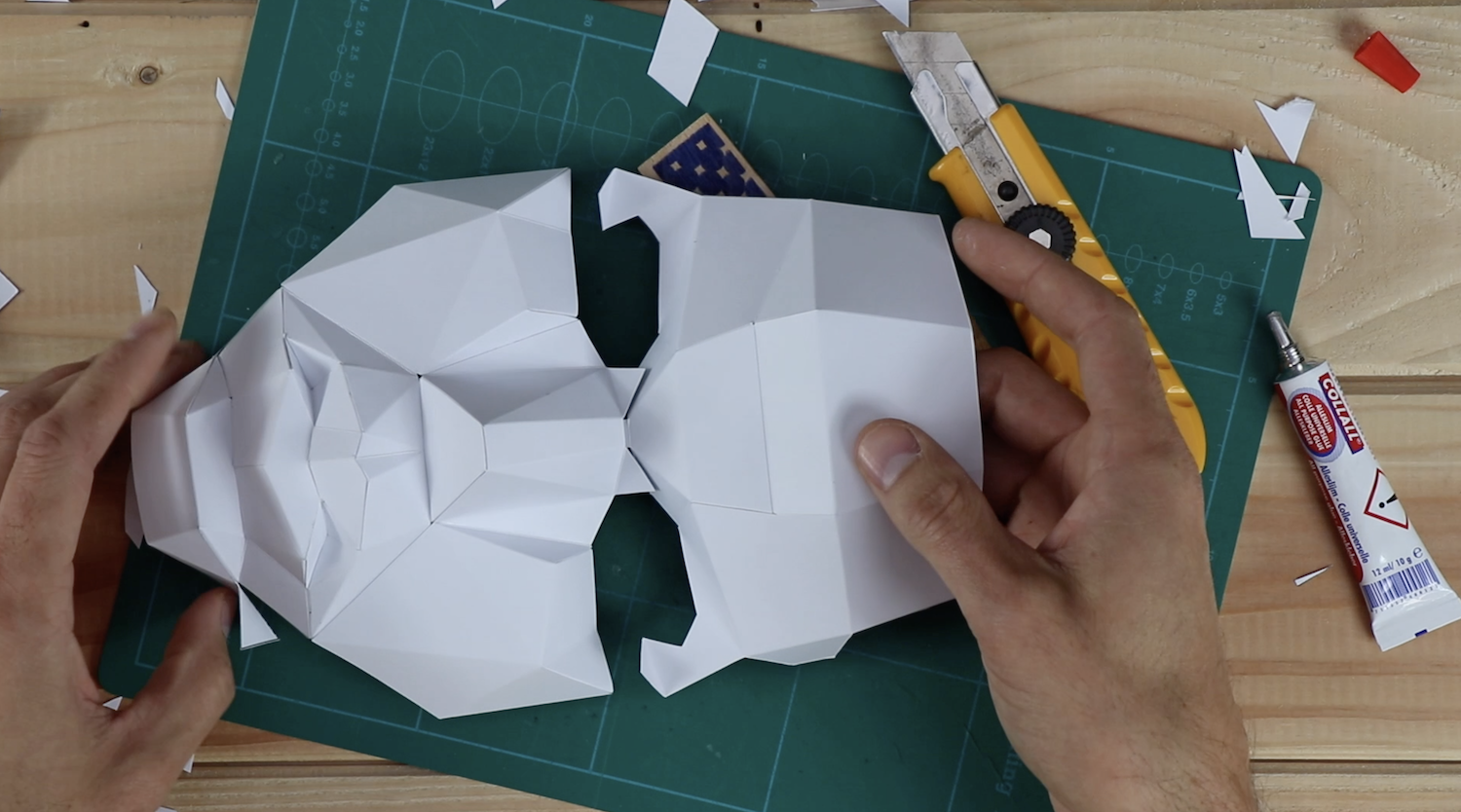 Papercraft Squid Game Frontman Mask for Halloween : 9 Steps (with ...