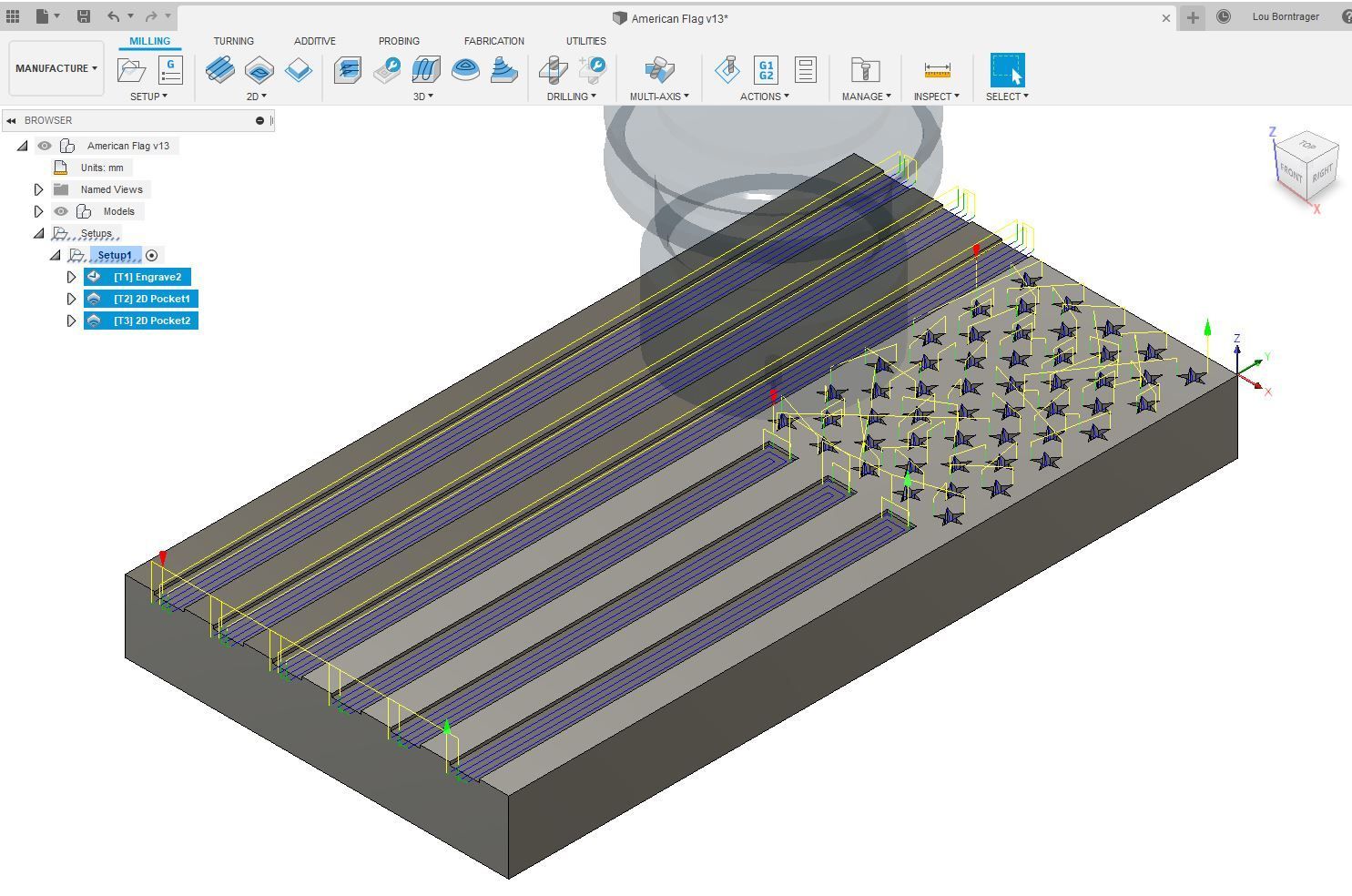 CNC American Flag With User Defined Parameters : 5 Steps - Instructables