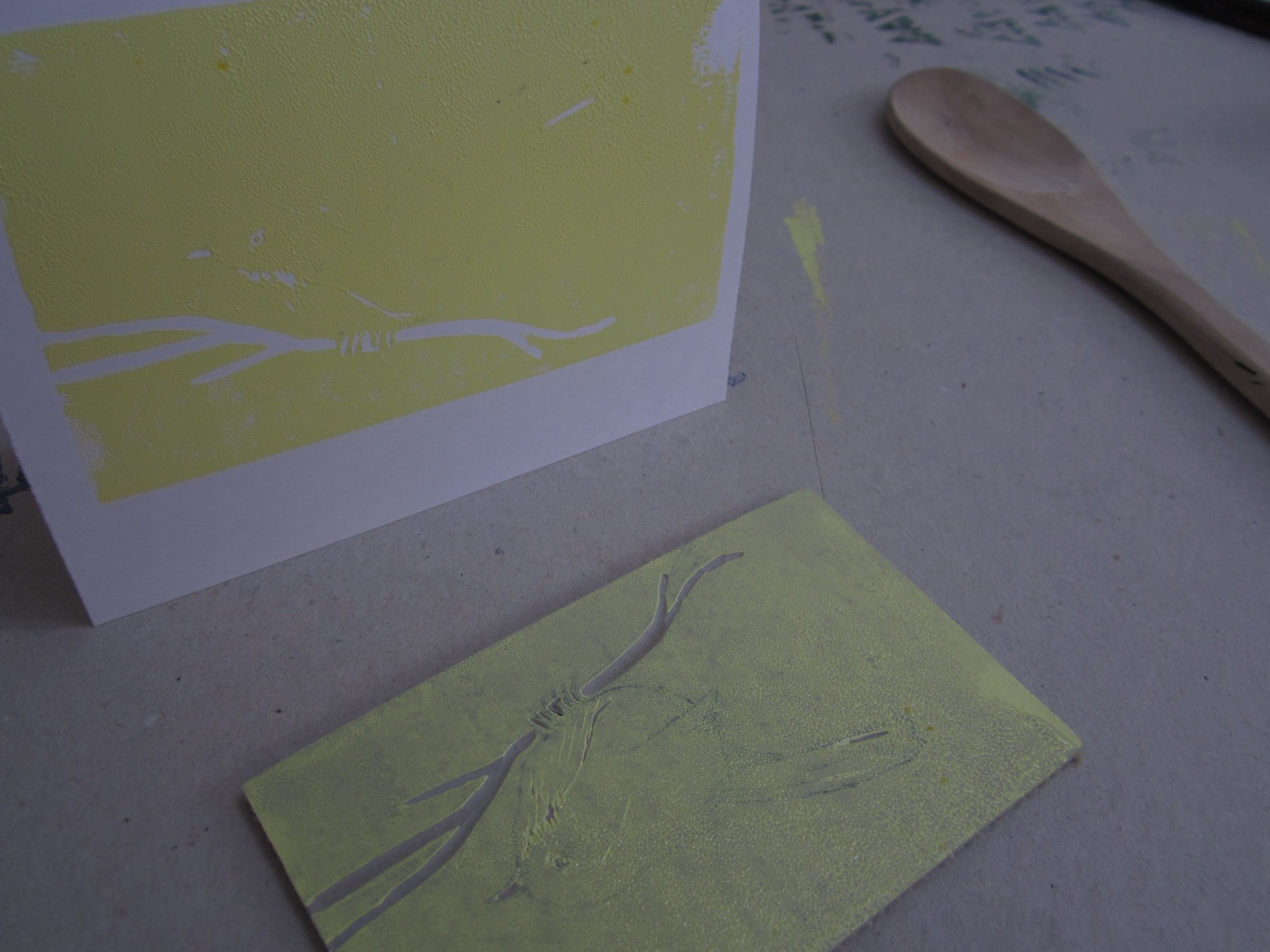 Lino Reduction Print Card : 7 Steps - Instructables