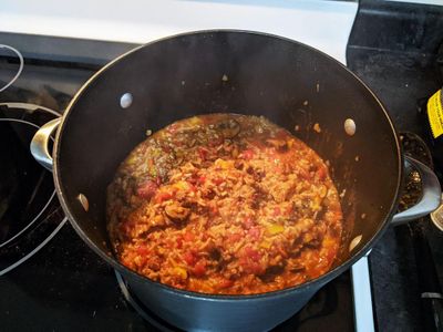 Turn Box Spanish Rice Into Stuffed Peppers Hotdish : 7 Steps (with ...