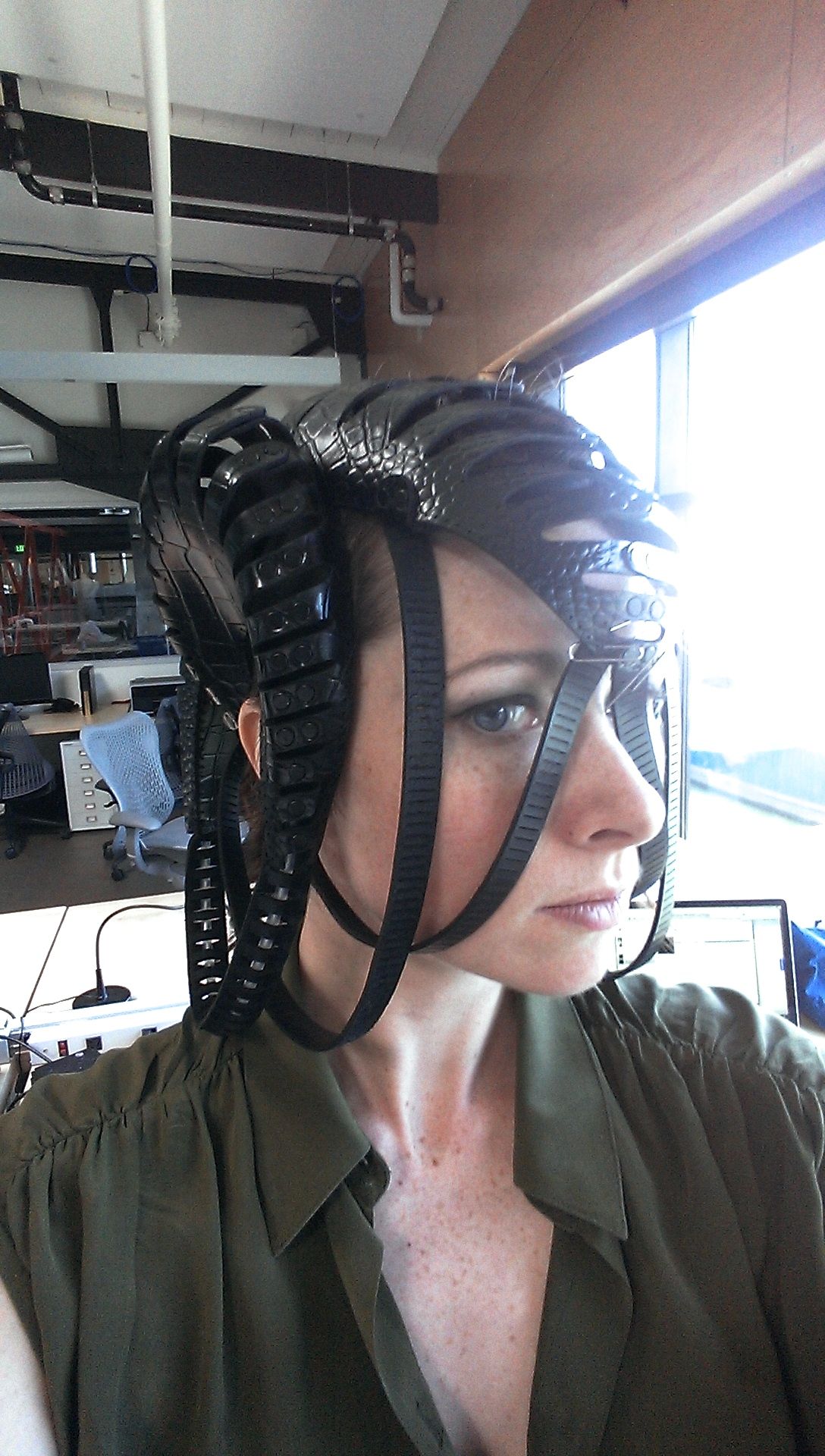 Leather and El Wire Sci-Fi Headdress : 16 Steps (with Pictures ...
