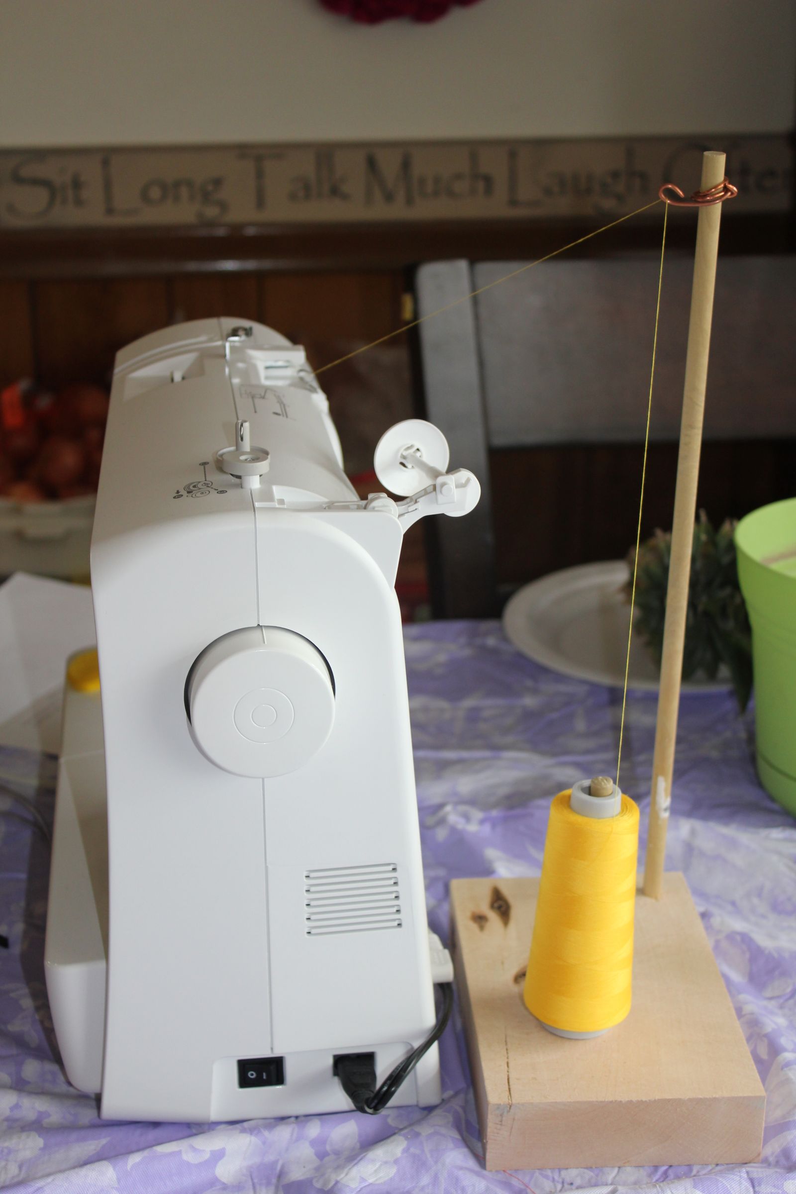 Large Thread Spool Holder on the Cheap : 4 Steps - Instructables