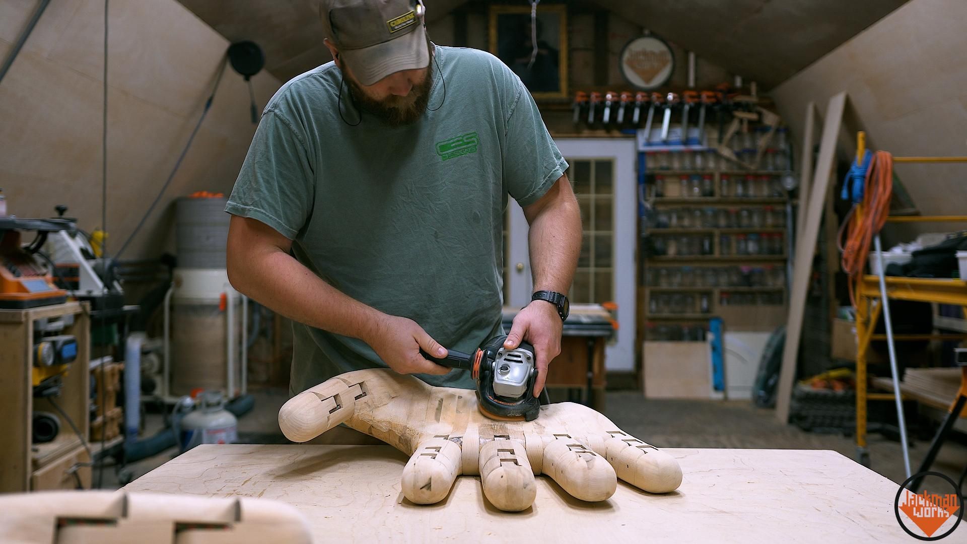 Building Giant Articulated Hands (carved From Wood for Social ...