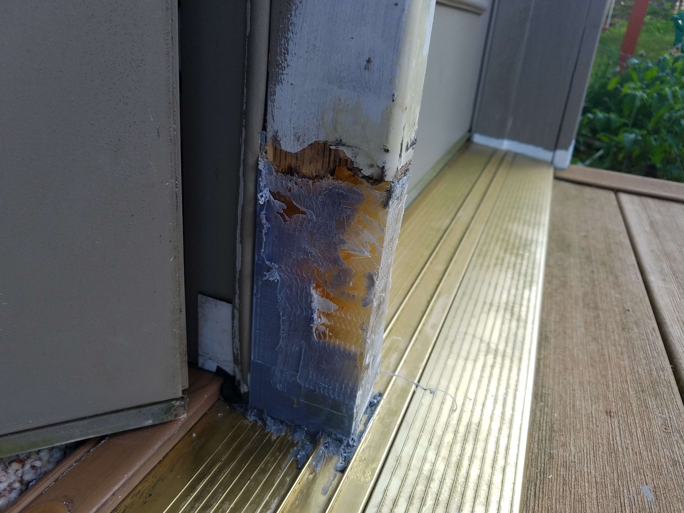Rotten Patio Door Support Repair Project : 6 Steps (with Pictures ...