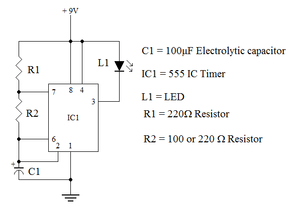 555 TIMER LED STROBELIGHT - Instructables