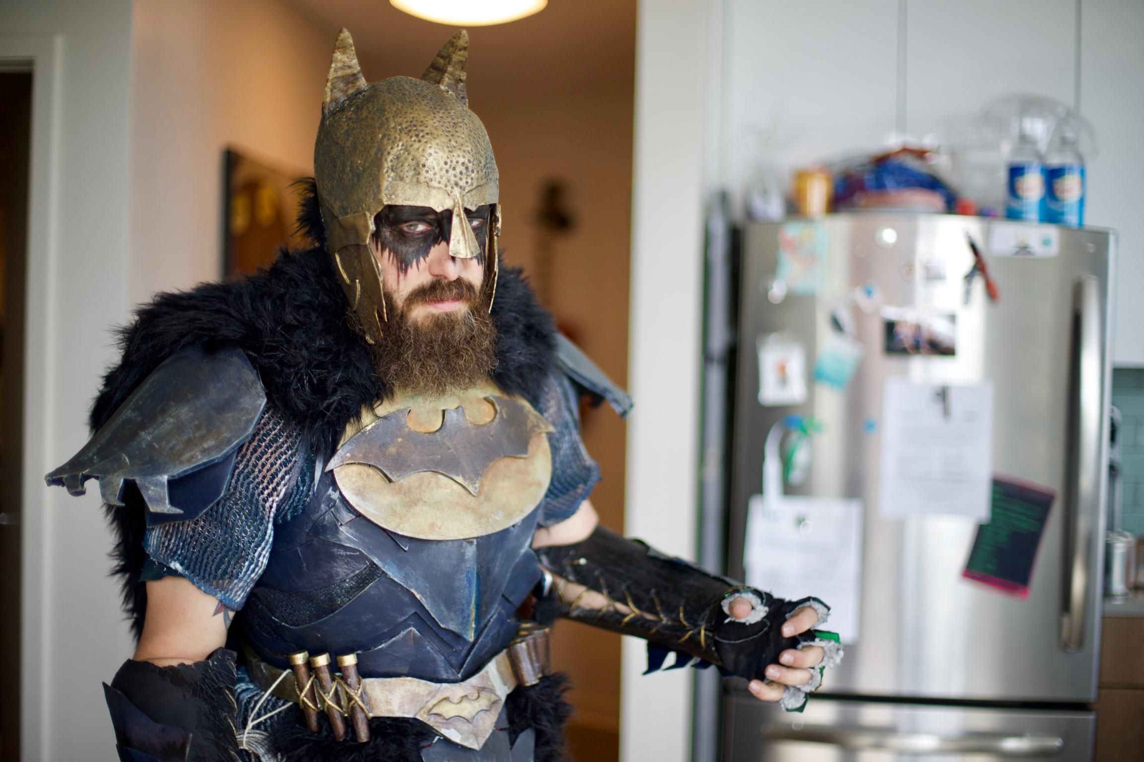 Viking Batman Mashup Costume "Bat-king" : 8 Steps (with Pictures ...