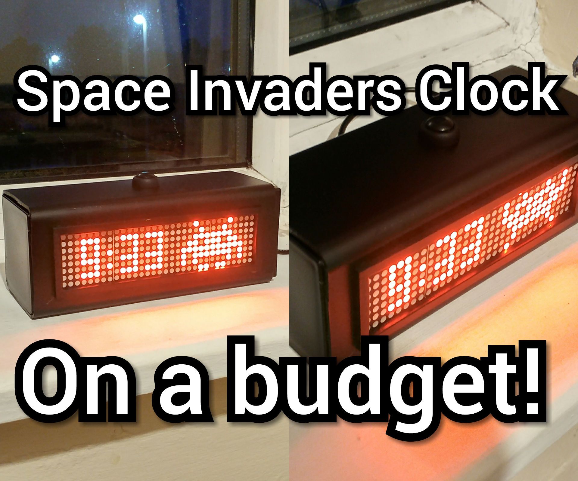 space invaders desktop clock DIY Project - Step-by-Step DIY Project ...