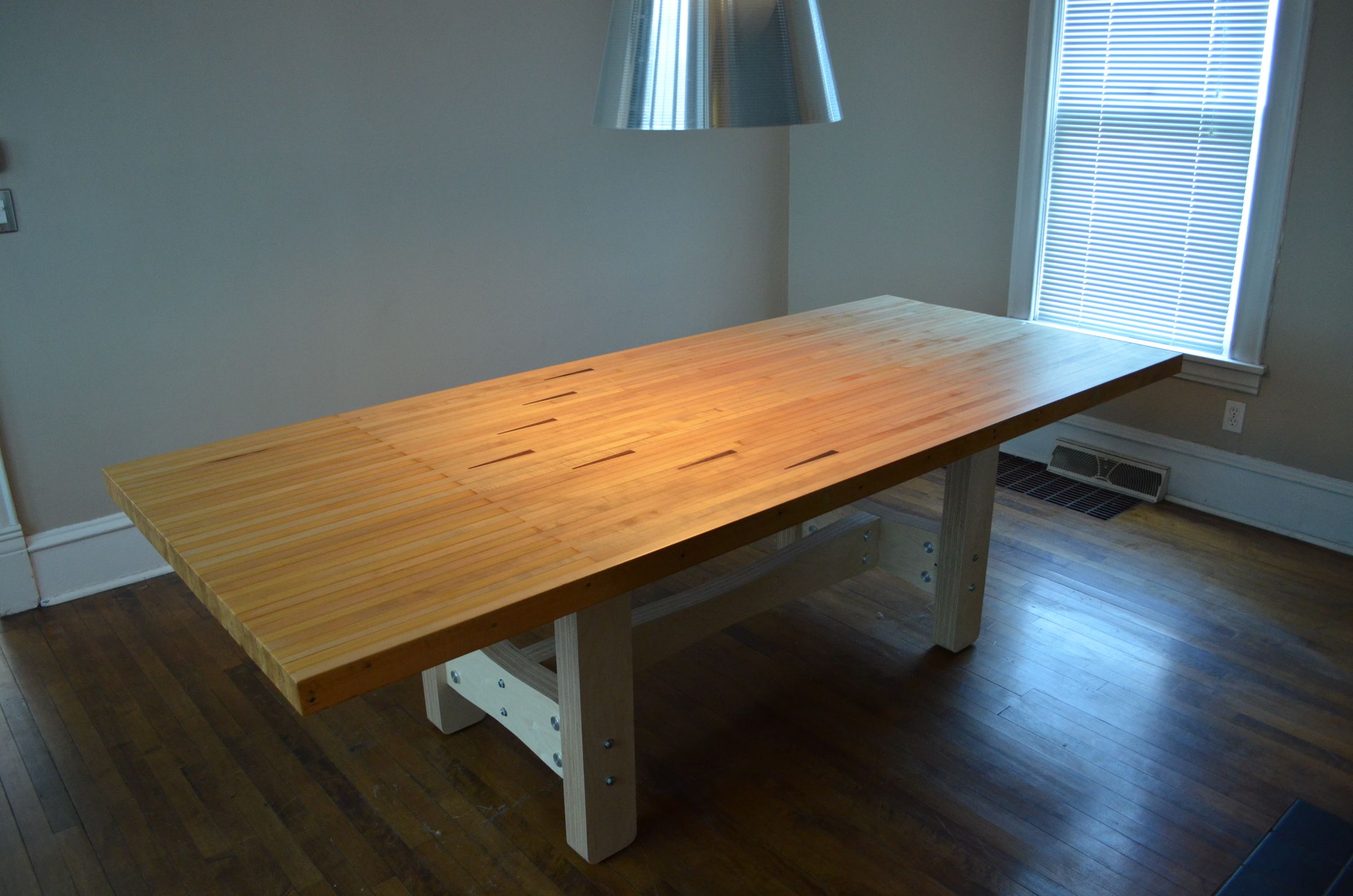 Reclaimed Bowling Lane Table : 5 Steps (with Pictures) - Instructables