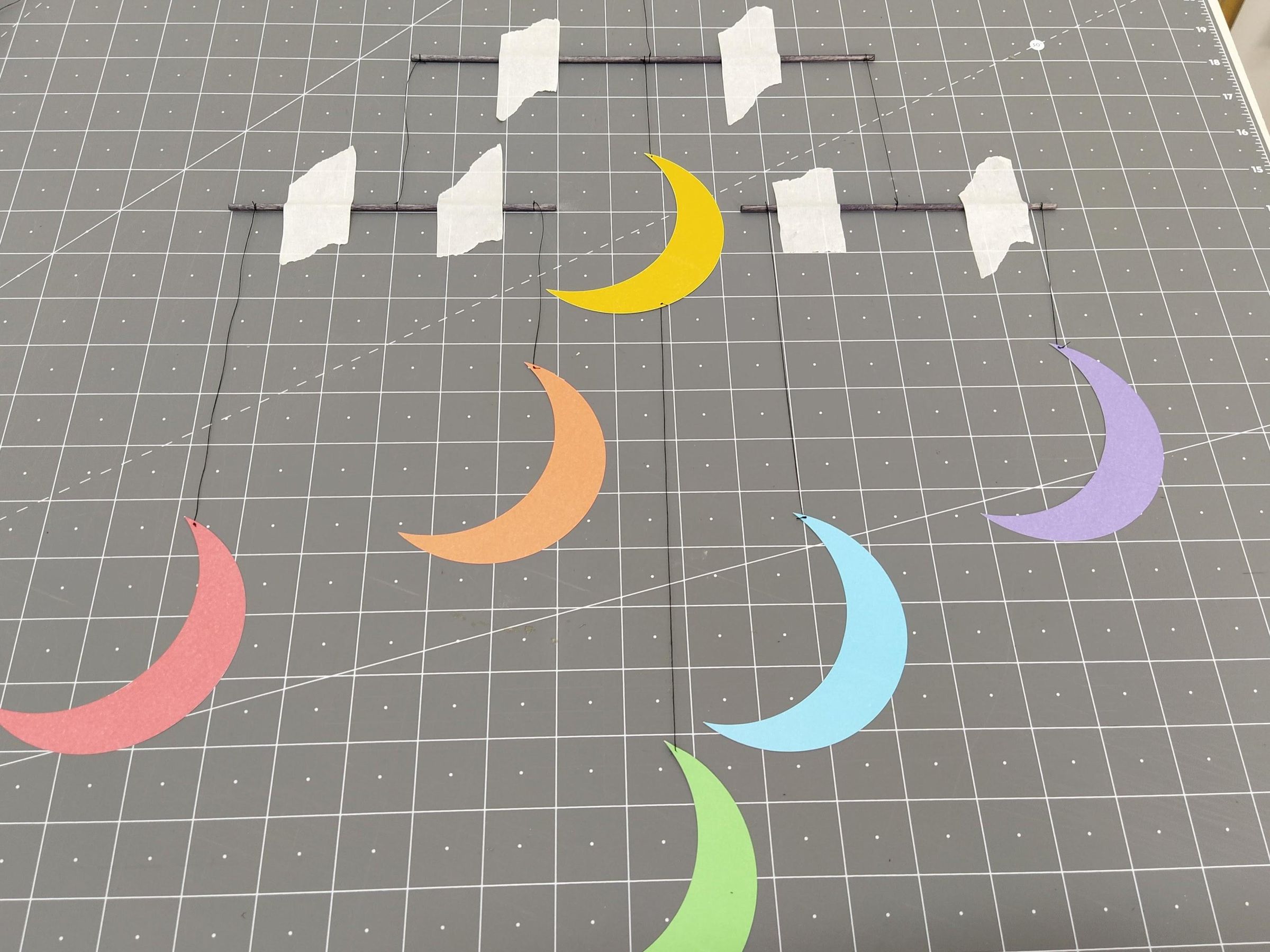 Embossed Greeting Card With Paper Moon Mobile : 10 Steps (with Pictures ...