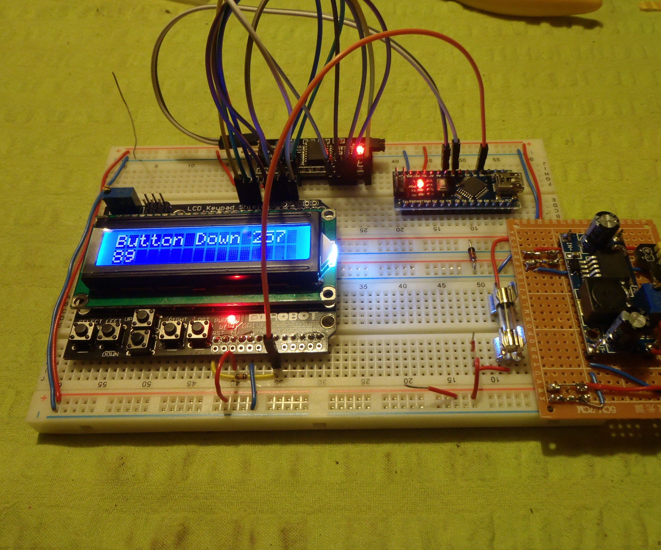 1602 LCD Keypad Shield Module With I2C Backpack : 6 Steps - Instructables
