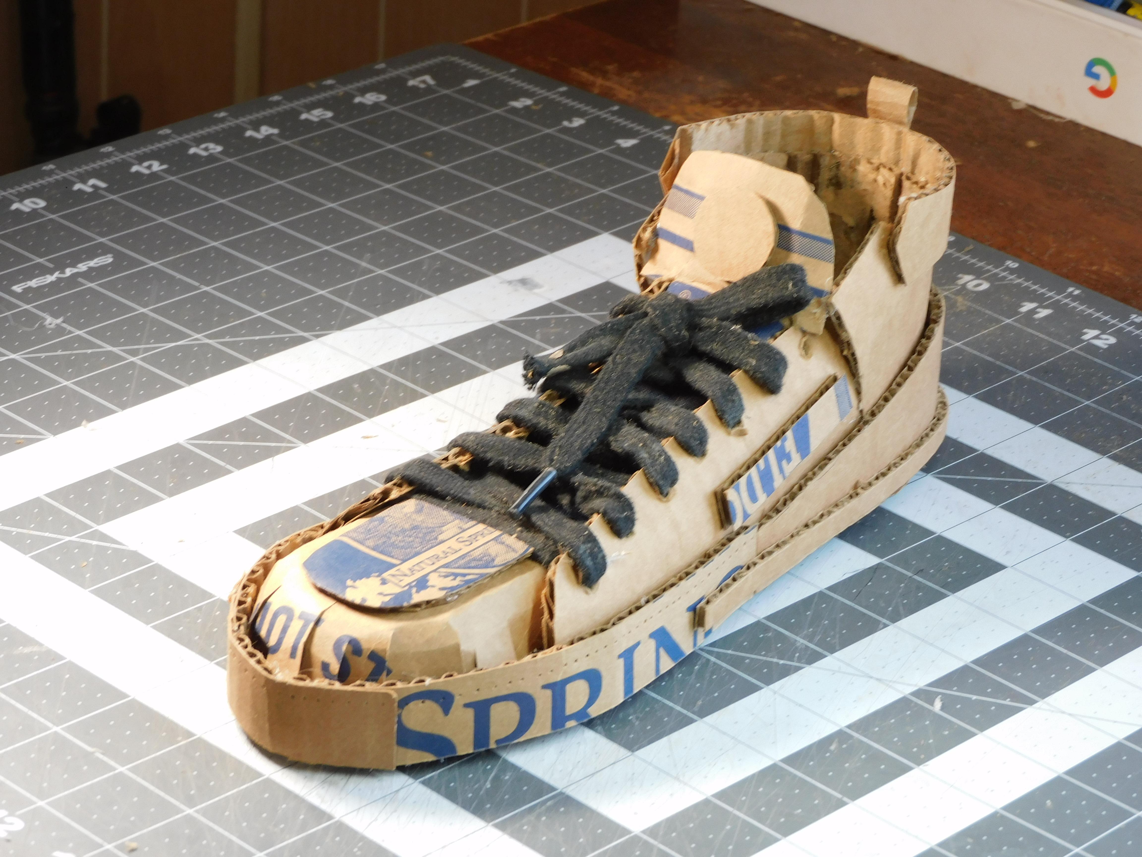 How to Make a Cardboard Sneaker... : 6 Steps (with Pictures ...