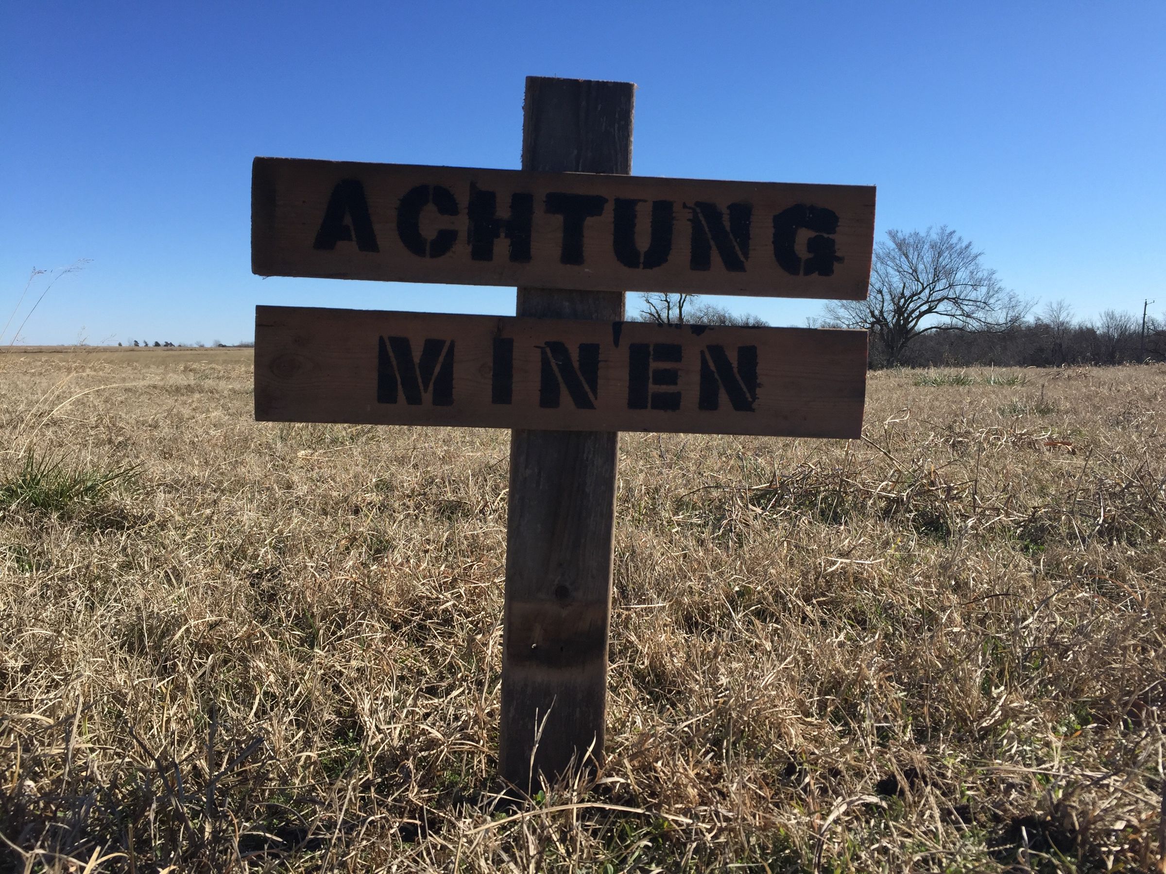 WW2 German Mine Sign : 6 Steps - Instructables