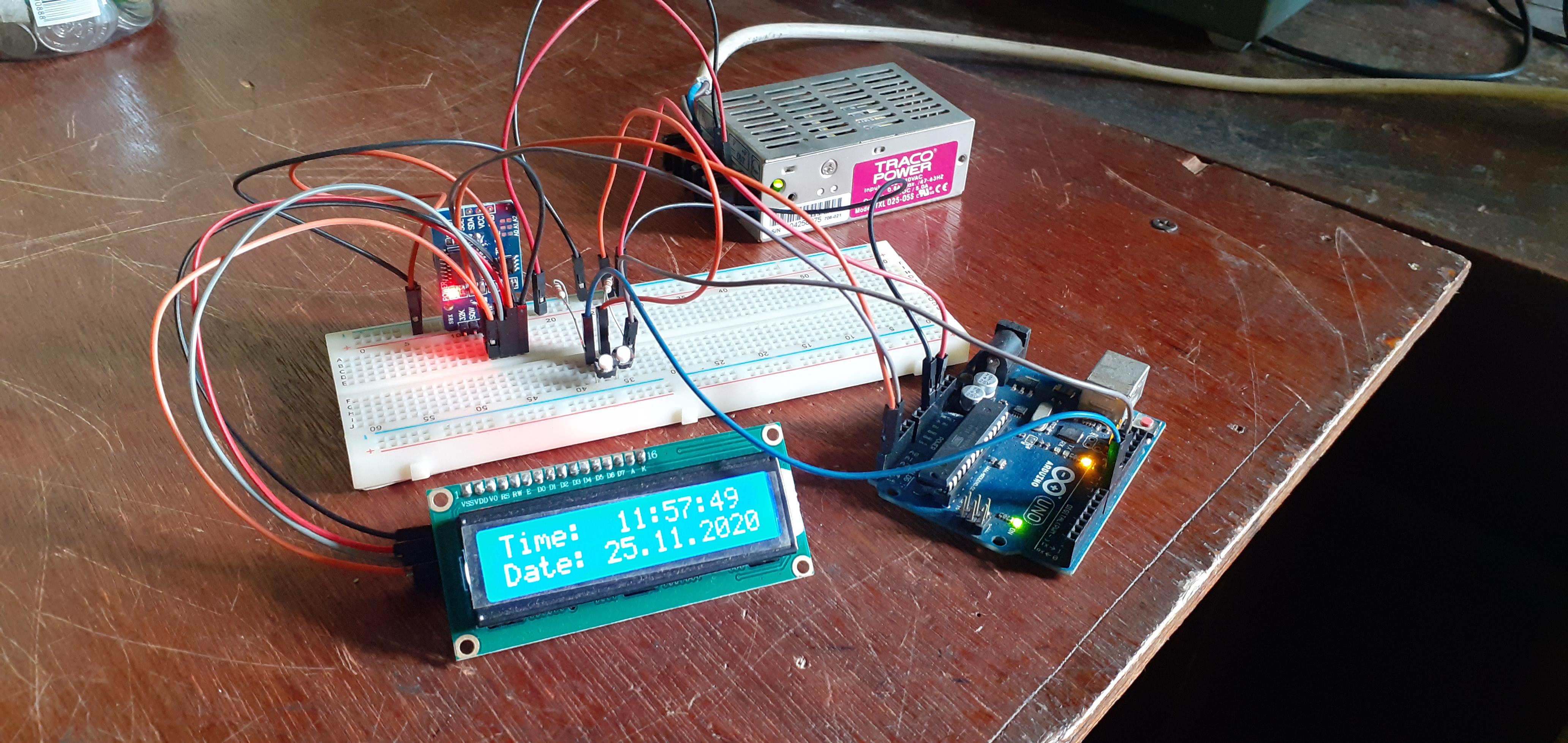 Ds3231 Arduino подключение 1602