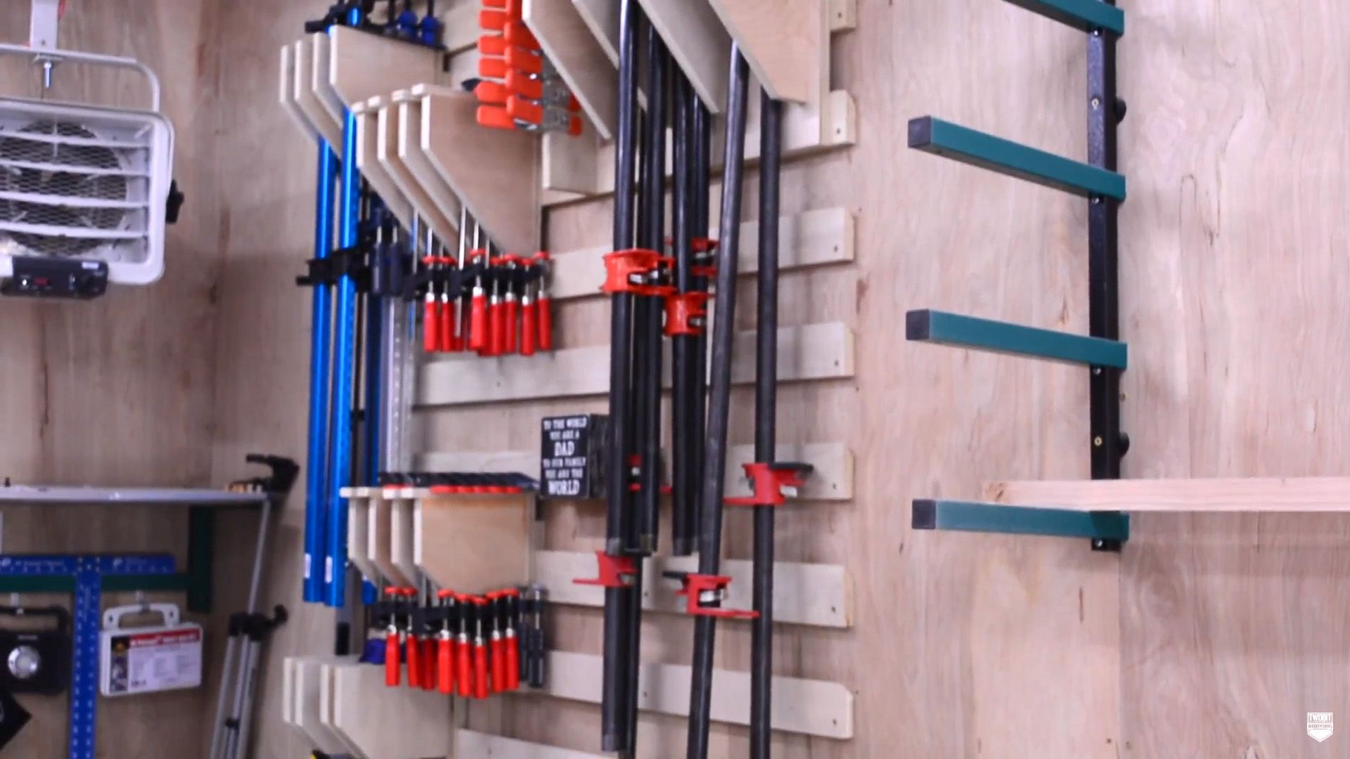 French Cleat Wall With Clamp Racks | How to Build - Woodworking : 28 ...