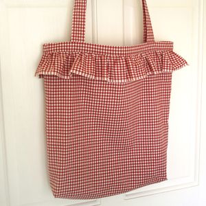 Gingham and Ruffles - Summer Tote Bag : 5 Steps (with Pictures ...