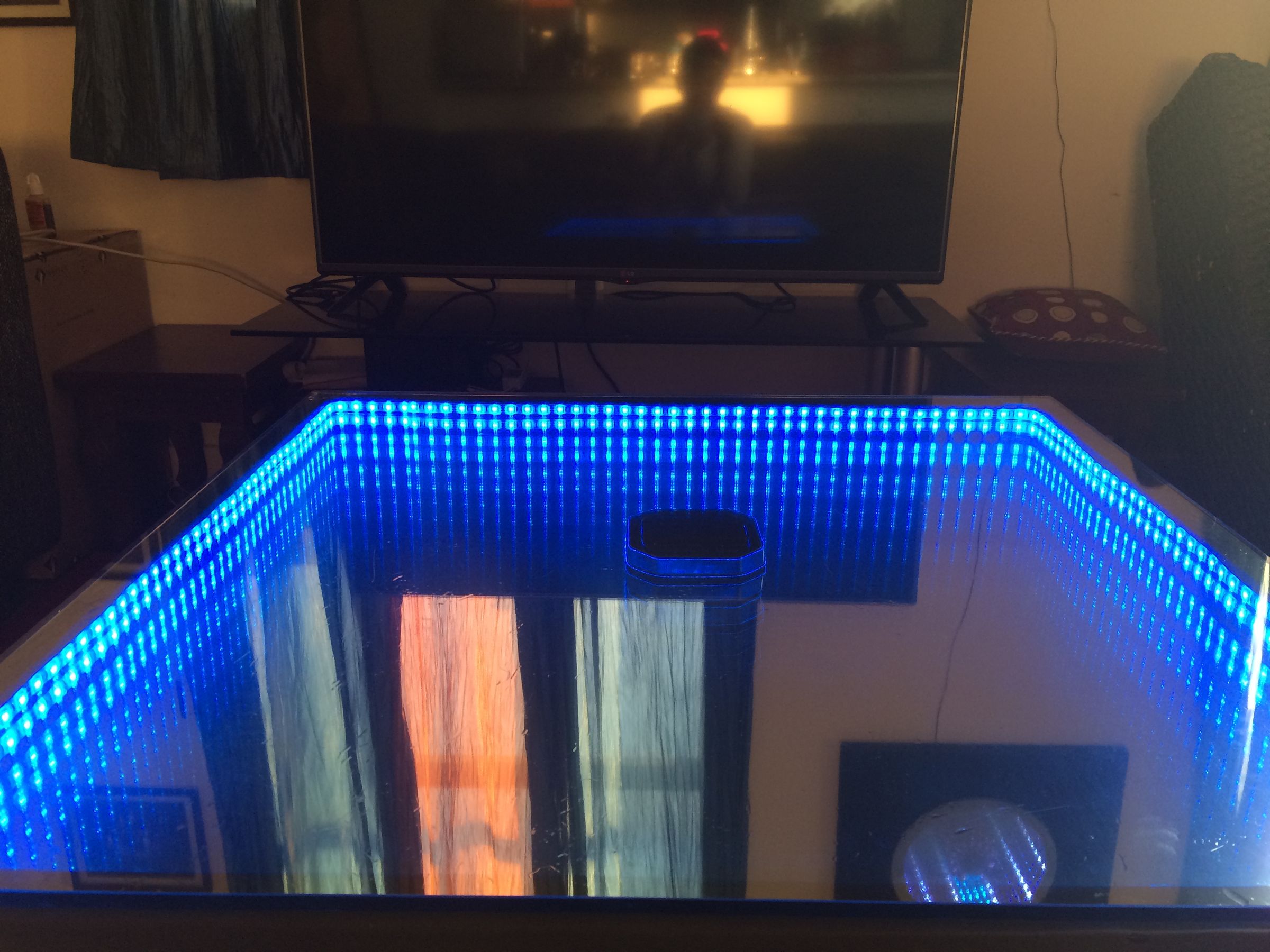 Infinity Mirror Table - the Easy Version : 6 Steps (with Pictures ...