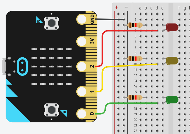 Code a Traffic Light in Tinkercad Codeblocks & Circuits : 10 Steps ...