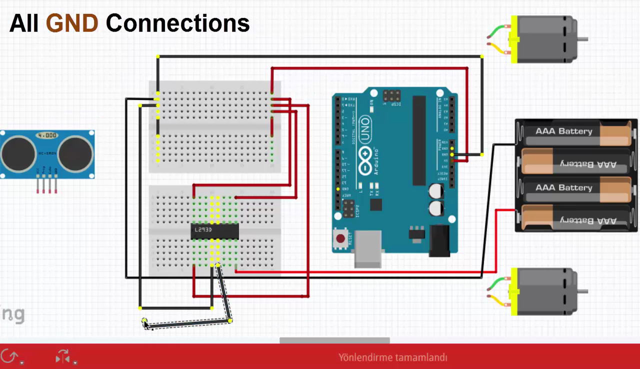 Arduino - Obstacle Avoiding Robot (with L293D) : 11 Steps (with ...