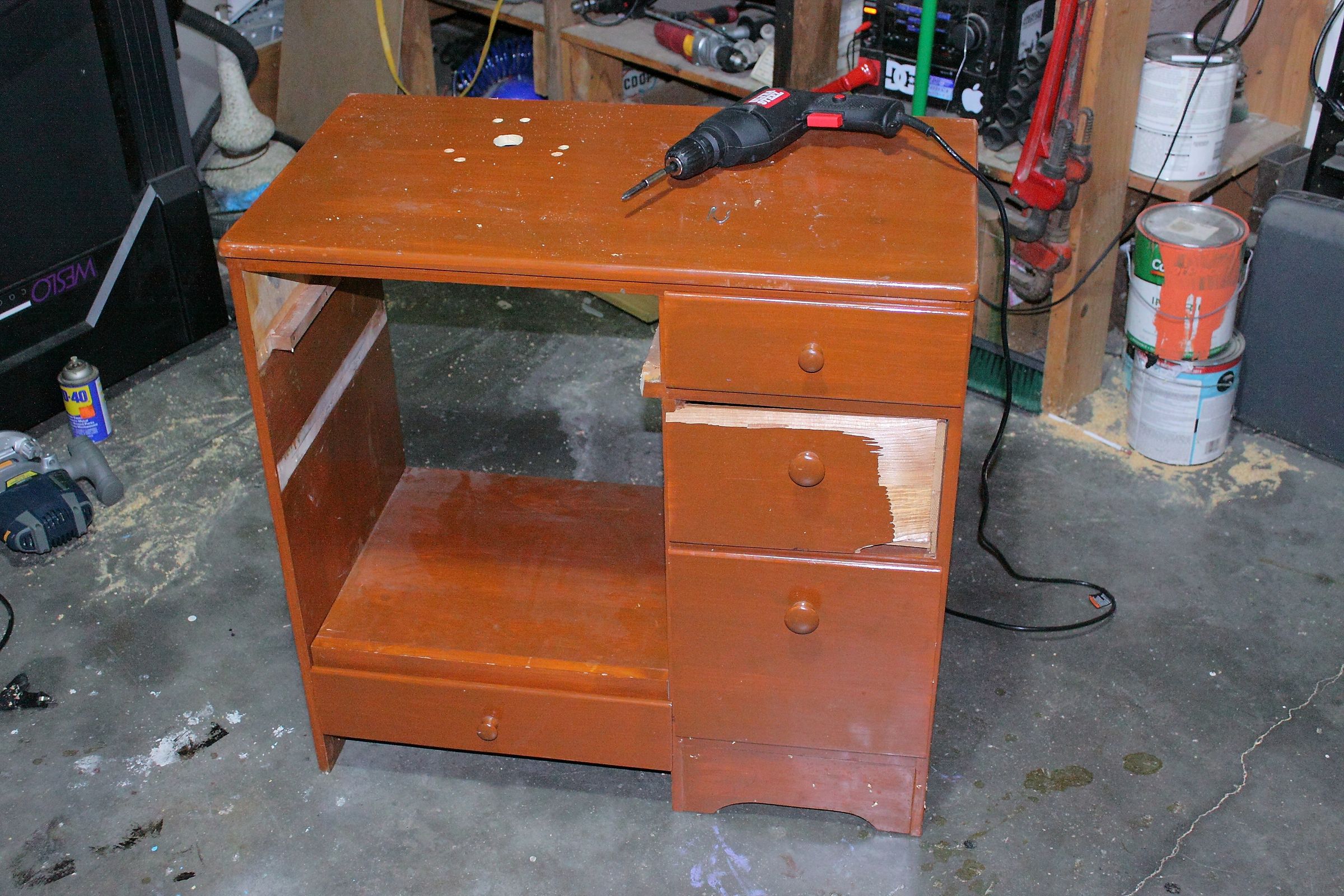 Simple Router Table From Reclaimed Desk : 6 Steps (with Pictures ...