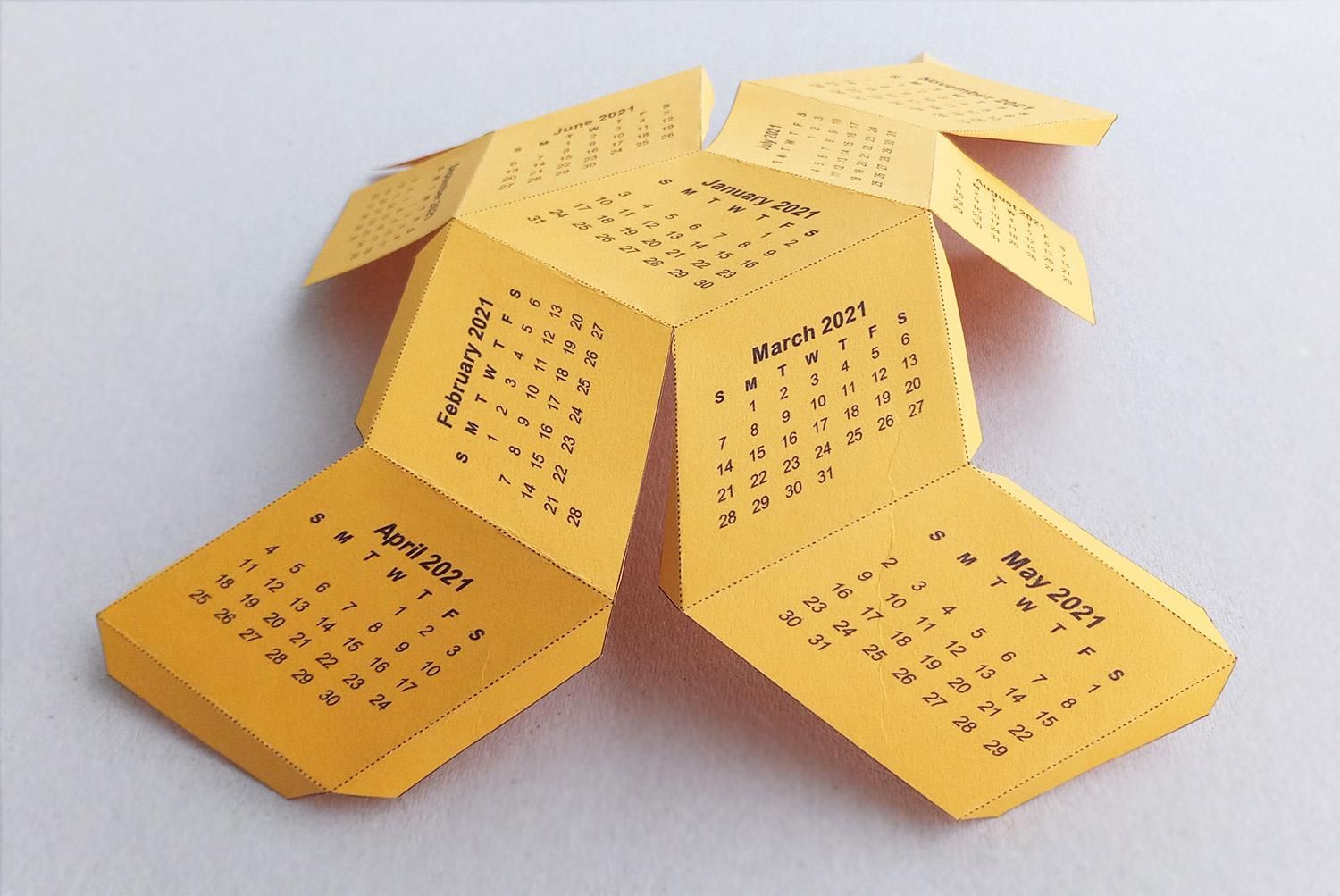 Choose Your 3D Calendar for 2021 : 4 Steps (with Pictures) - Instructables