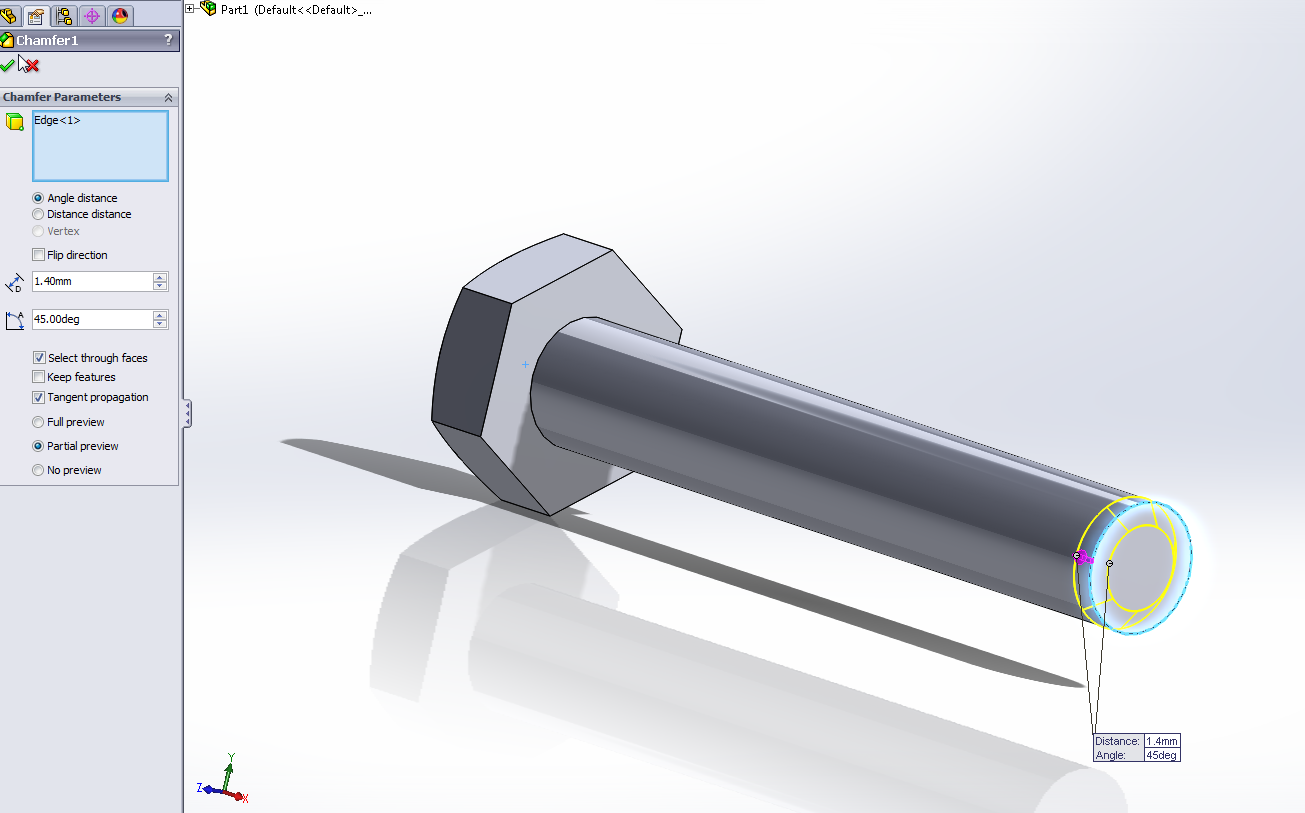 How to Make Bolt on SolidWorks in Three Minutes? : 10 Steps - Instructables