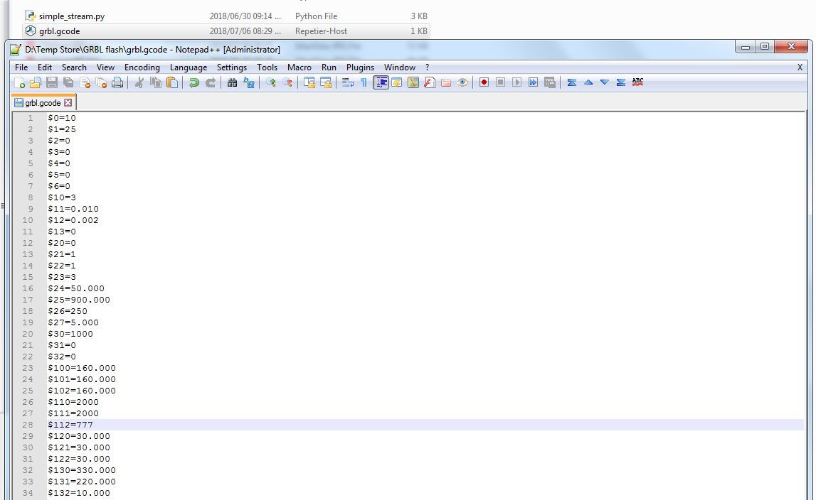 Flash All Your GRBL Config Settings at Once. : 6 Steps - Instructables