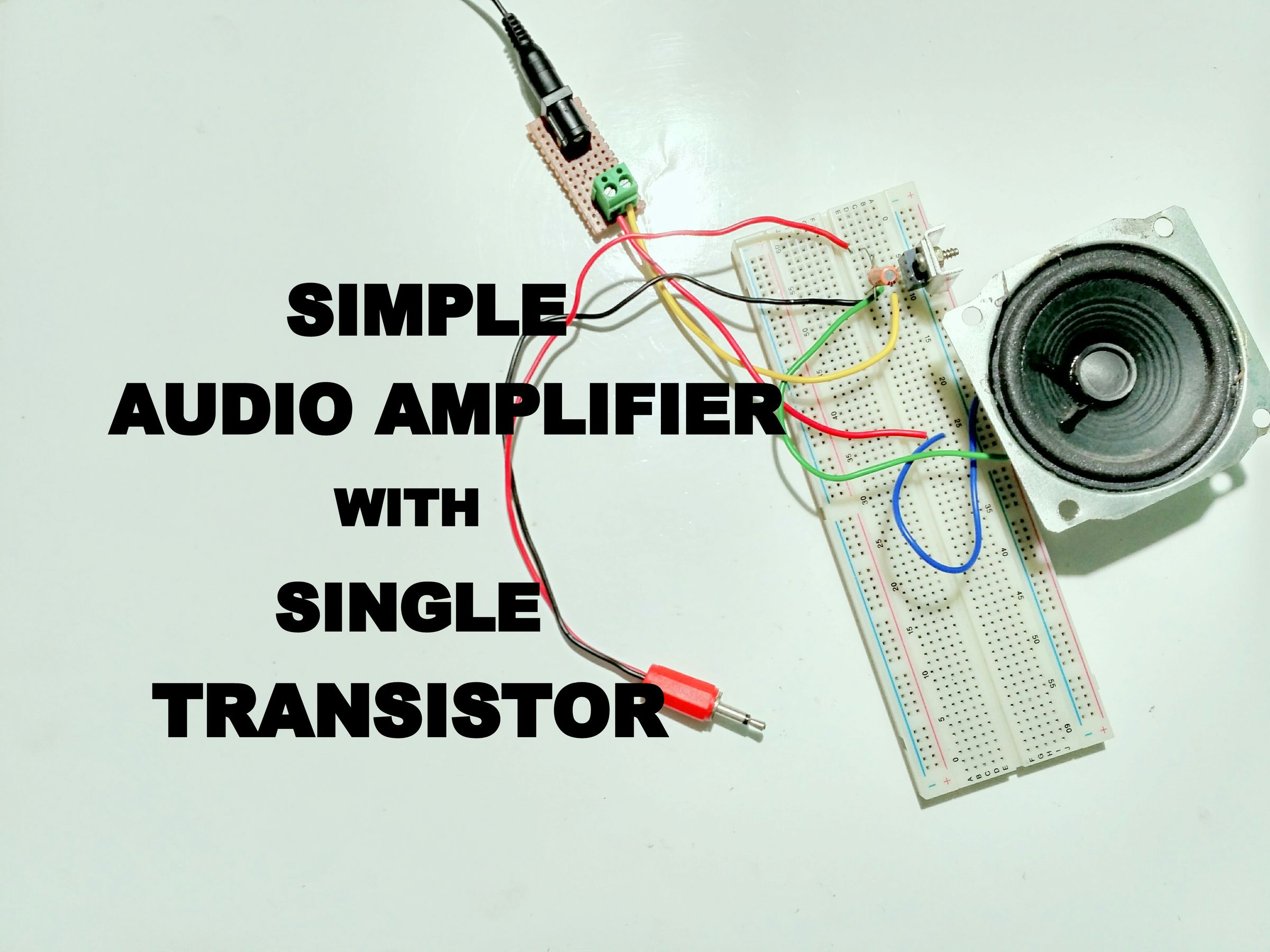 Simple Audio Amplifier Using Single Transistor : 3 Steps (with Pictures ...