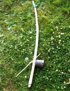 Make and Play a Berimbau (Brazilian Music Bow Instrument) on a Campsite ...