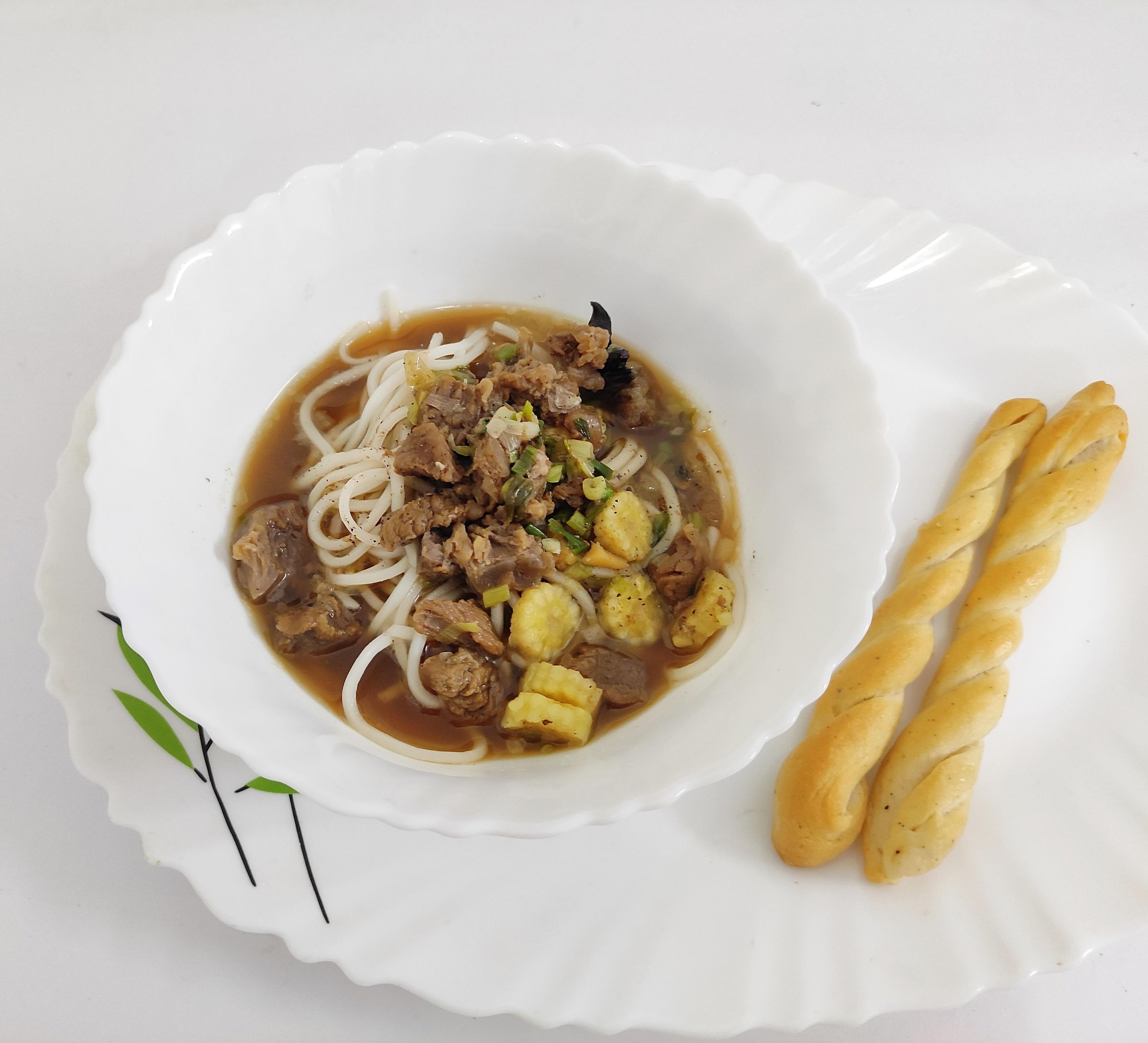 Beef Noodle Soup With Bread Sticks : 11 Steps (with Pictures ...