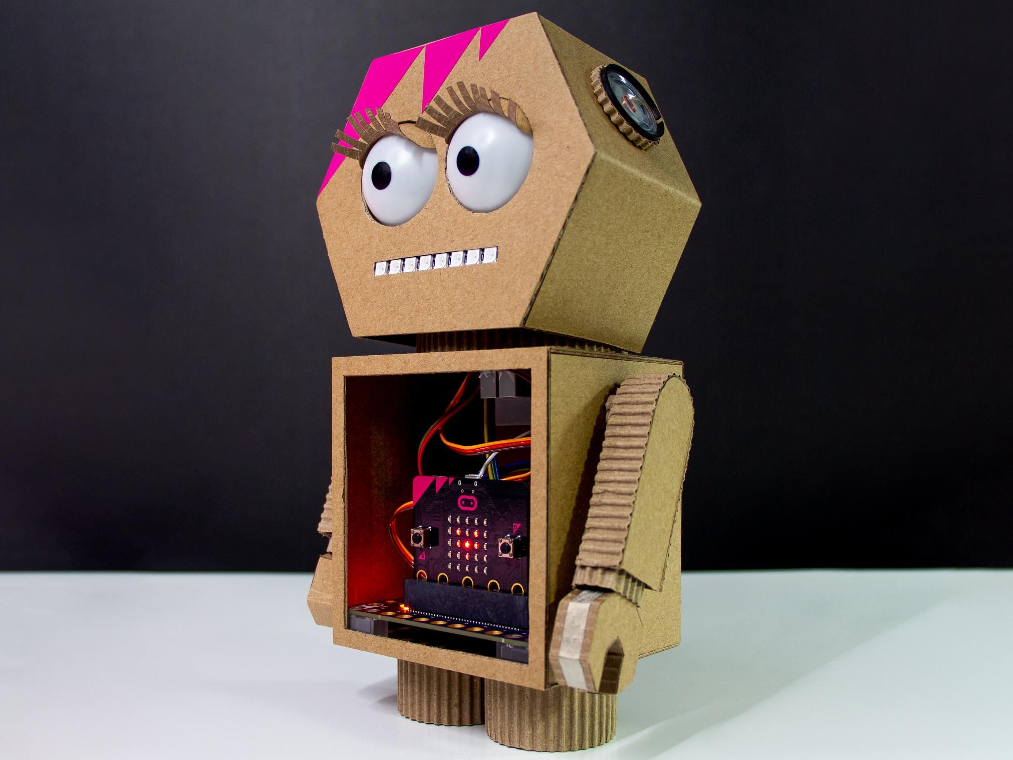 "High-Fivey" the Cardboard Micro:bit Robot : 18 Steps (with Pictures ...