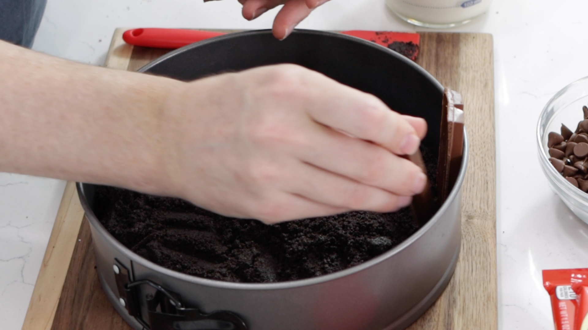 No-Bake Chocolate Cheesecake With Kit Kats : 13 Steps (with Pictures ...
