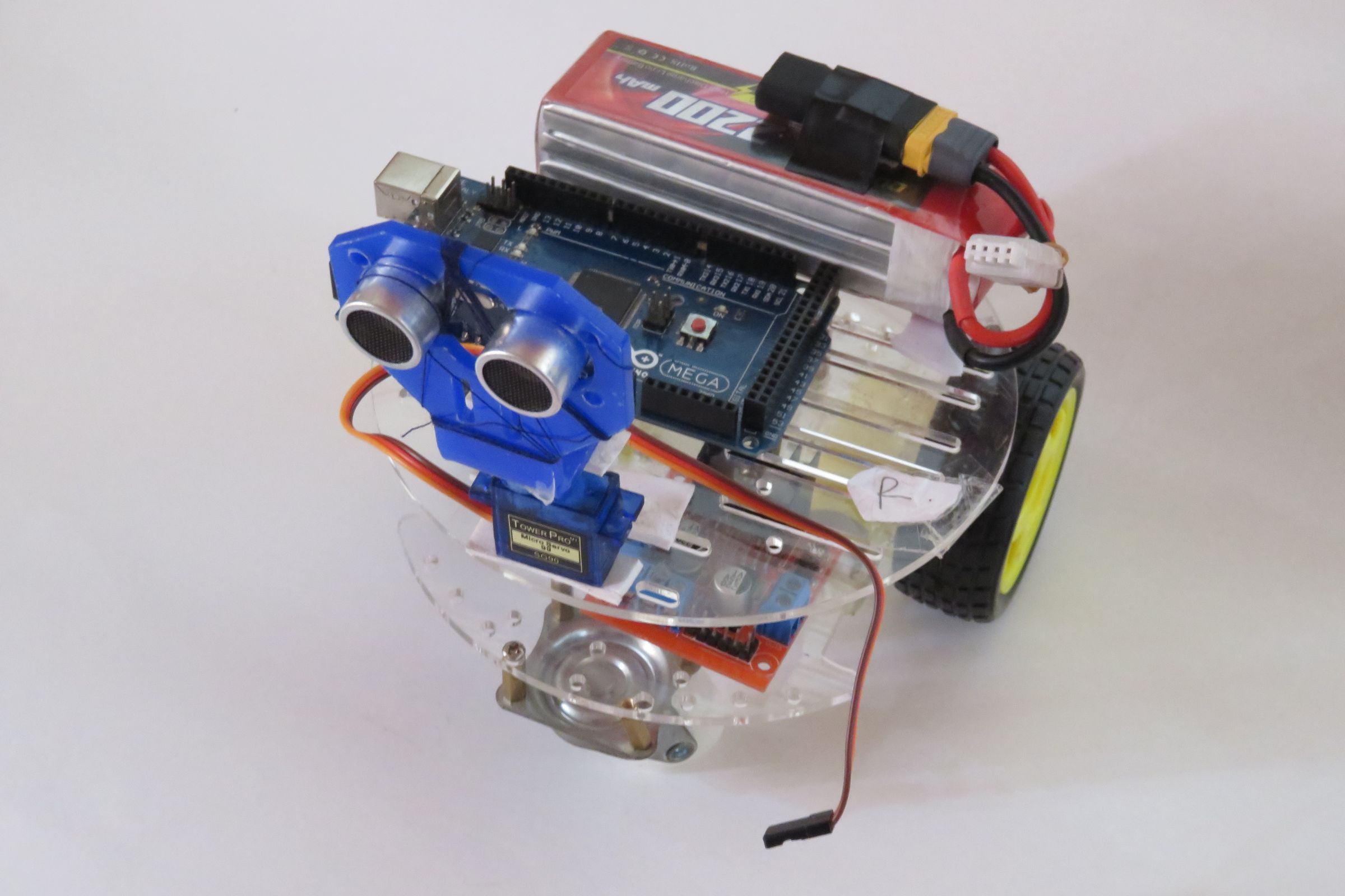 Obstacle Avoiding Robot With Servo Motor Arduino : 6 Steps (with ...