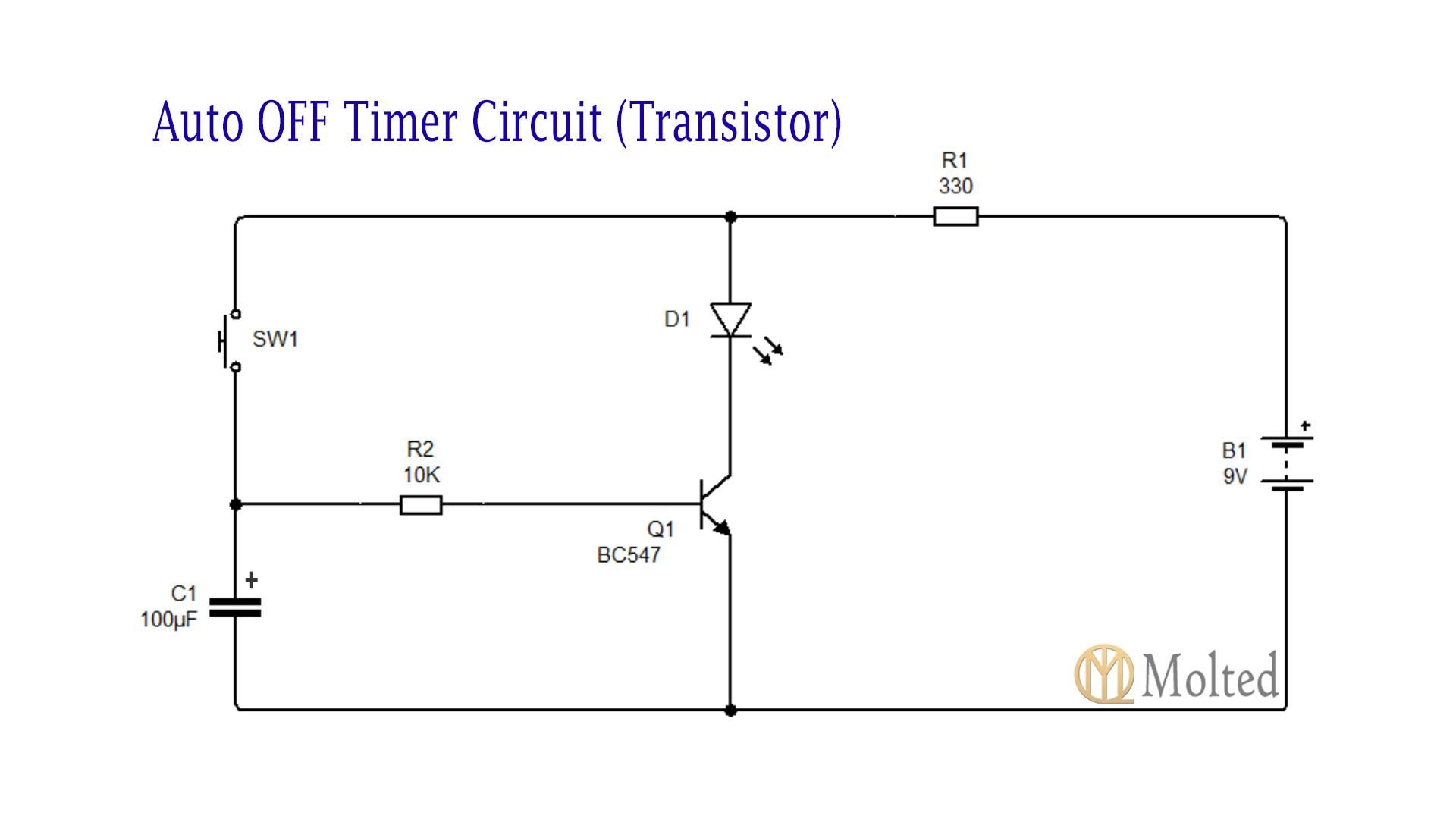 Two Auto-OFF Timer Circuits || 555 IC or Transistor : 3 Steps - Instructables