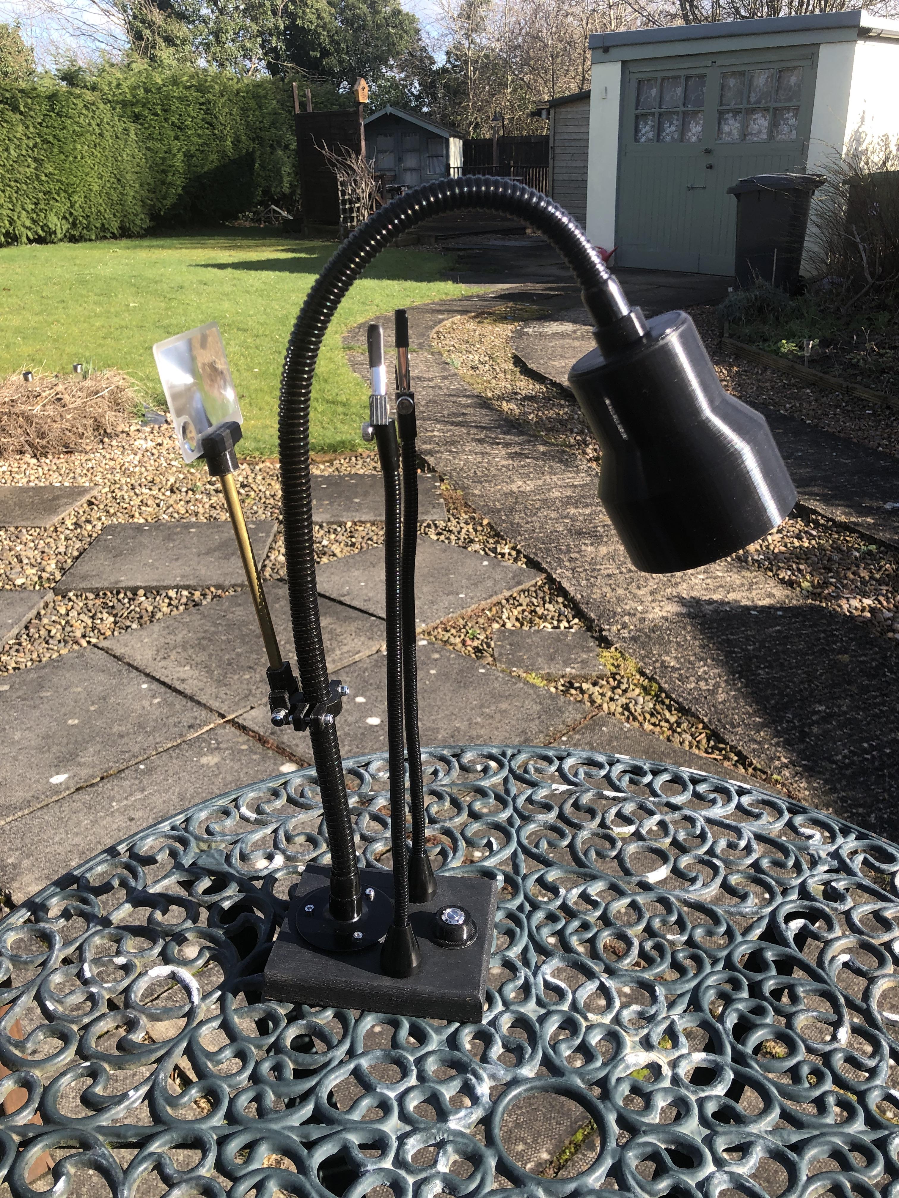 Ultimate Desktop LED Lamp, With Gooseneck Arm, Helping Hands and ...