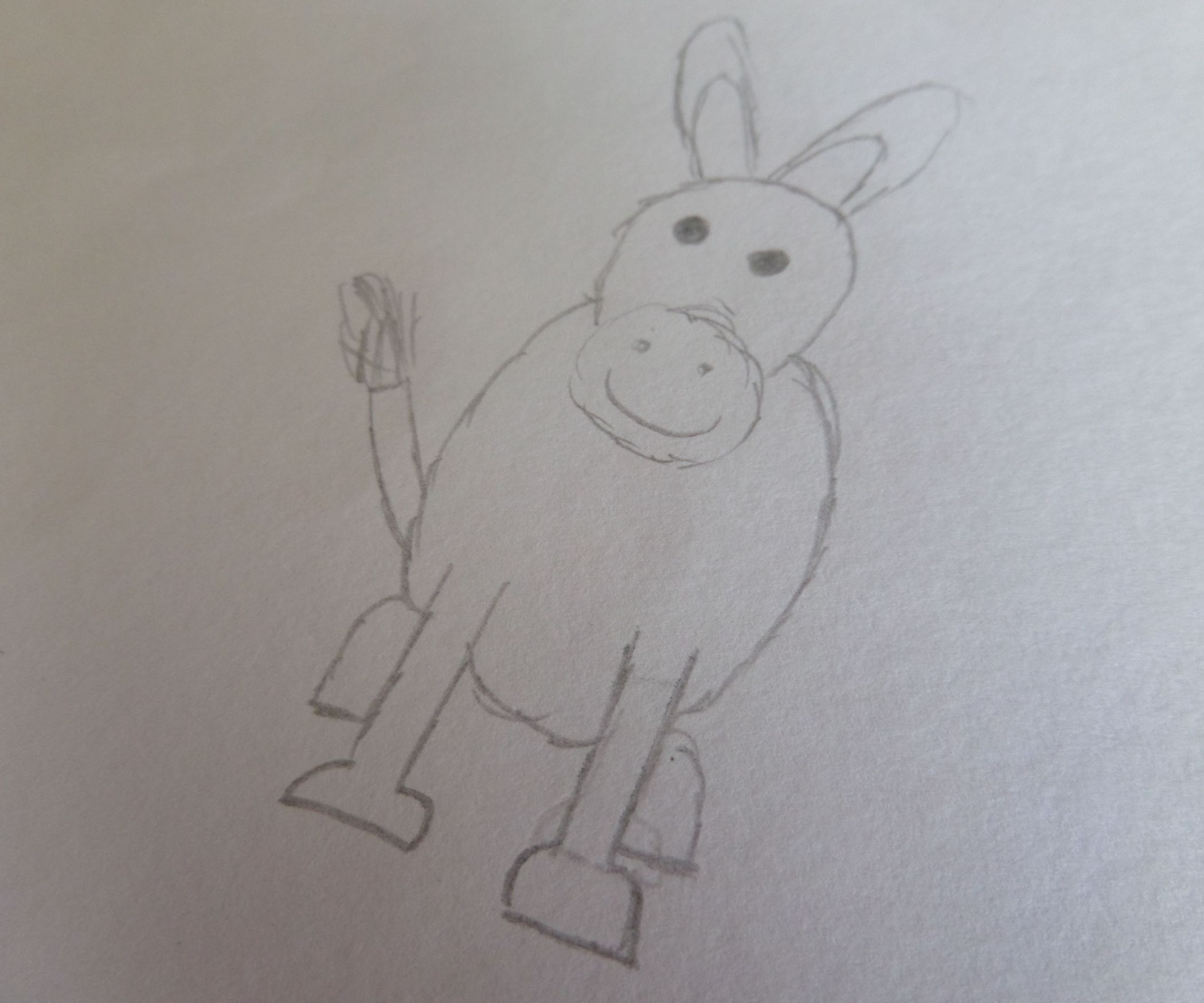 Drawing a Donkey in 2-minutes (and 3 Steps) : 3 Steps - Instructables