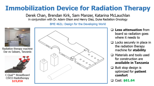 Immobilization Device for Radiation Therapy Fall 2016 : 6 Steps ...