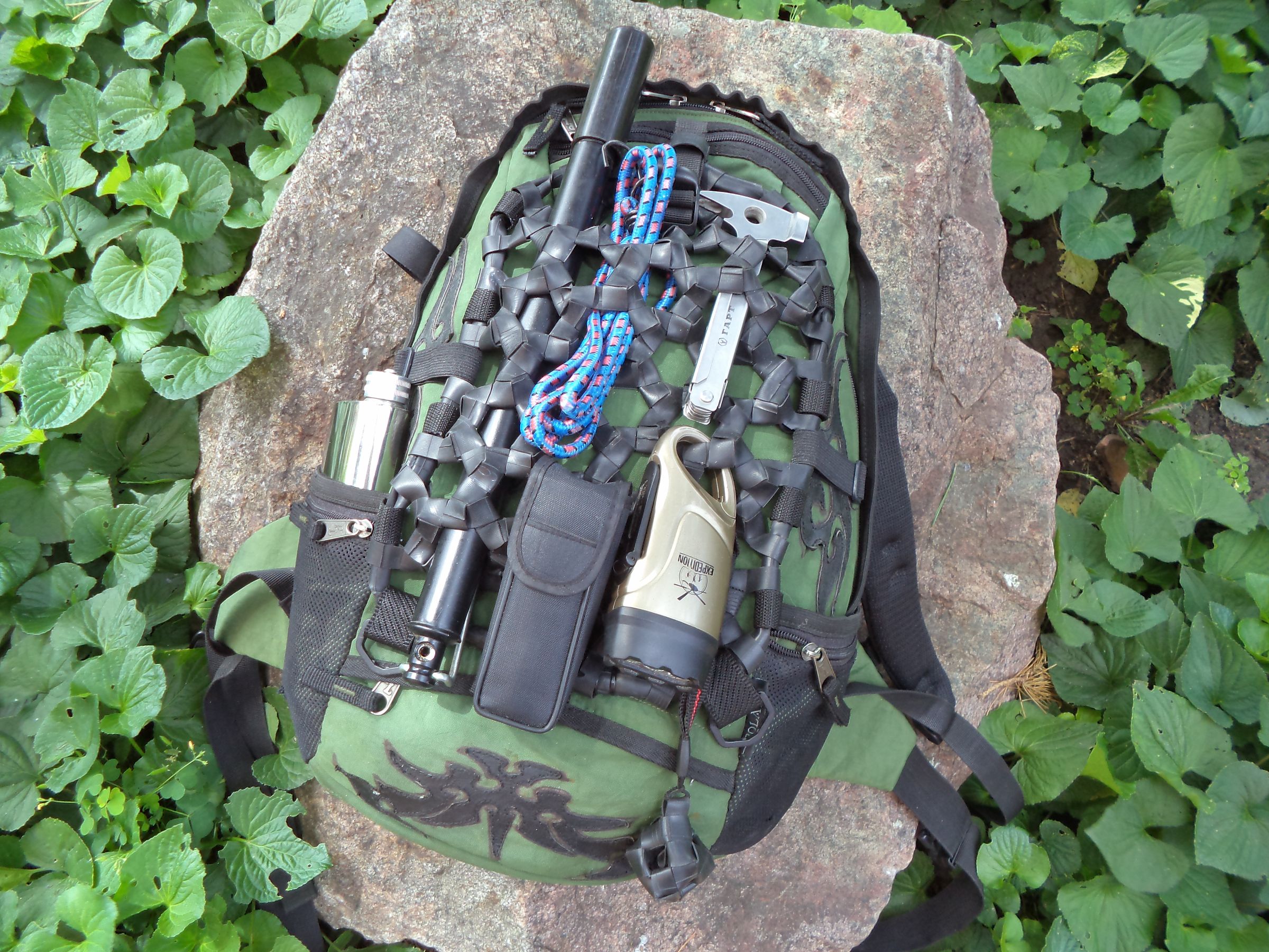 Backpack Cargo Net From Inner Tubes : 26 Steps (with Pictures ...