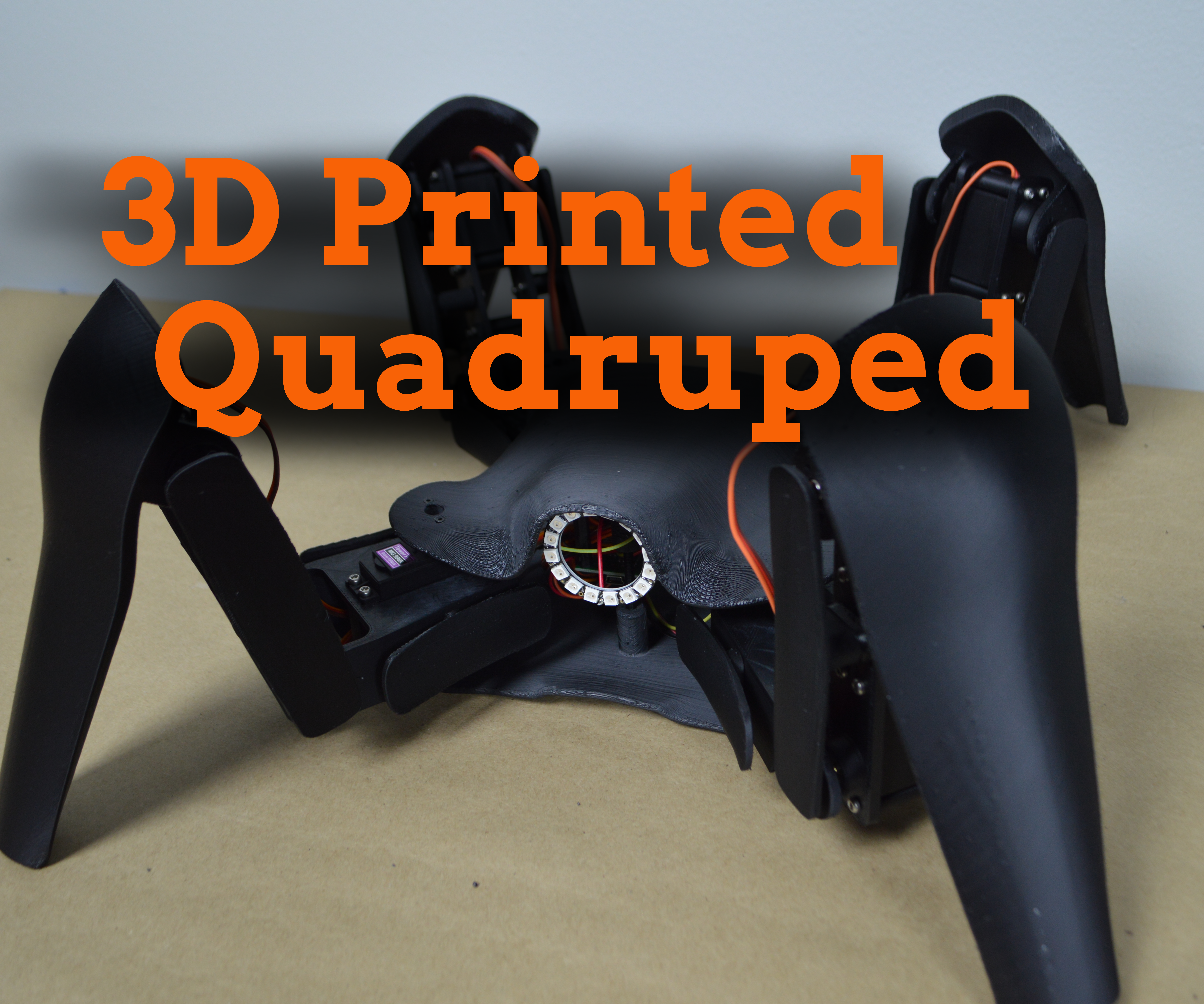 a 3d printed quadruped robot DIY Project - Step-by-Step DIY Project ...