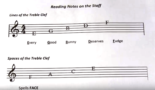 How to Read Notes on the Staff for Beginning Pianists : 5 Steps ...