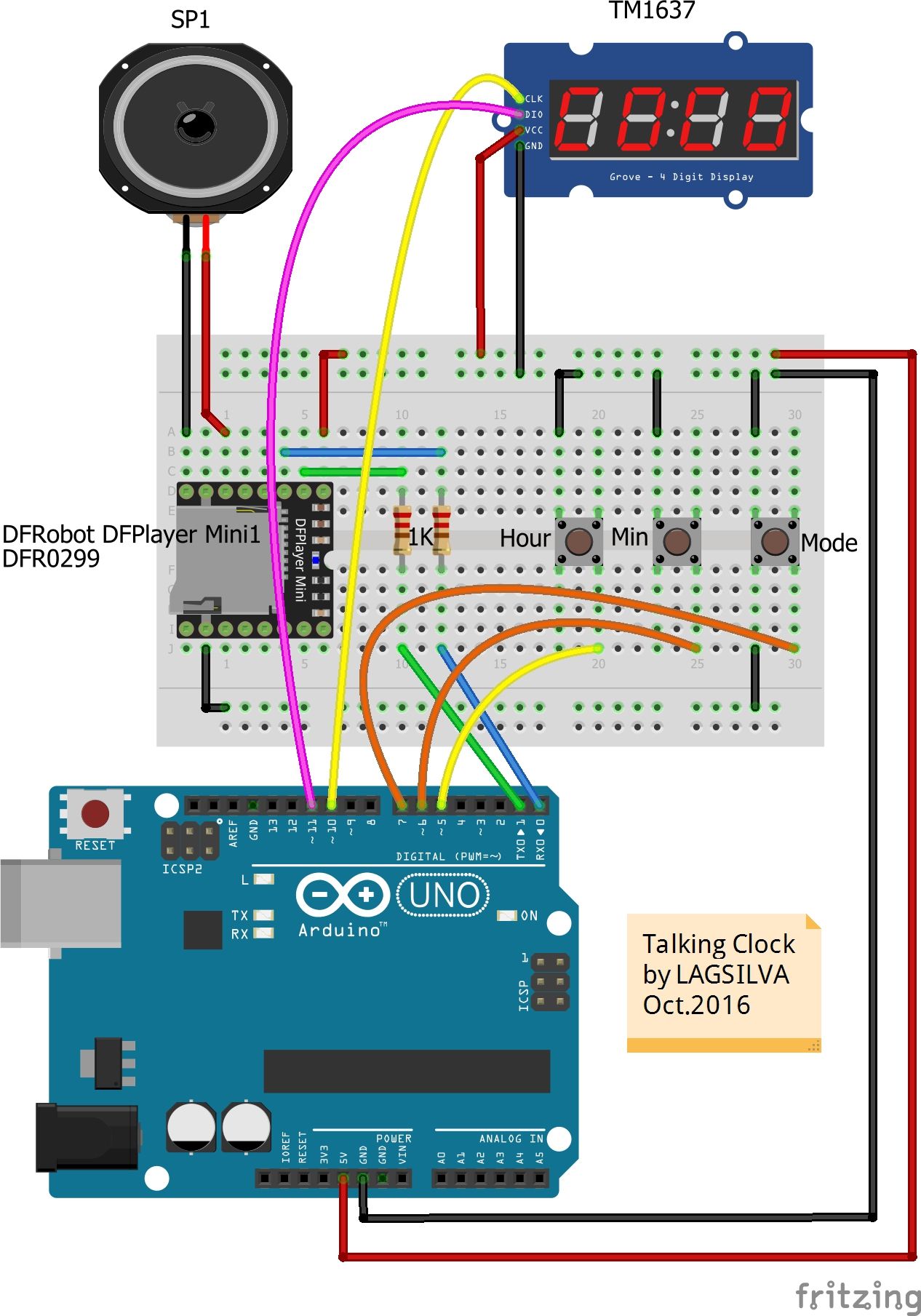 Talking Clock With Arduino : 3 Steps (with Pictures) - Instructables