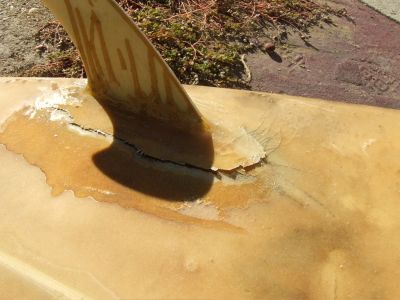 Alex's Surfboard Repair Tips--fixing a Delamination/split Fiberglass ...