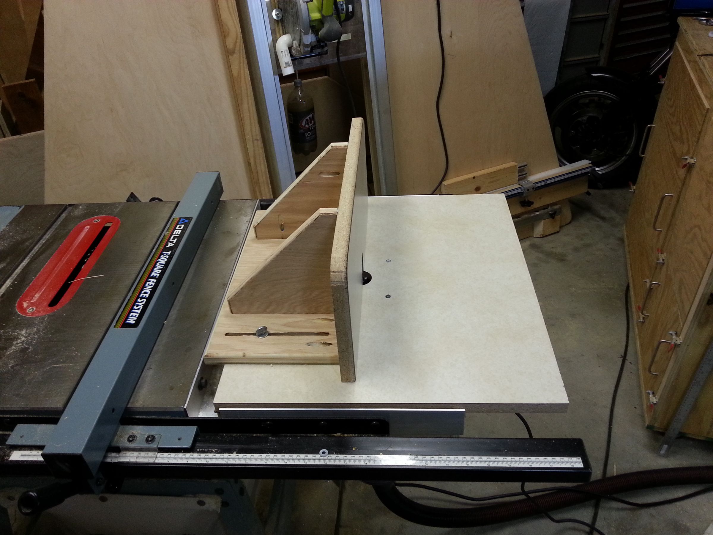 Add a Router Table With Dust Collector to Your Table Saw : 7 Steps ...