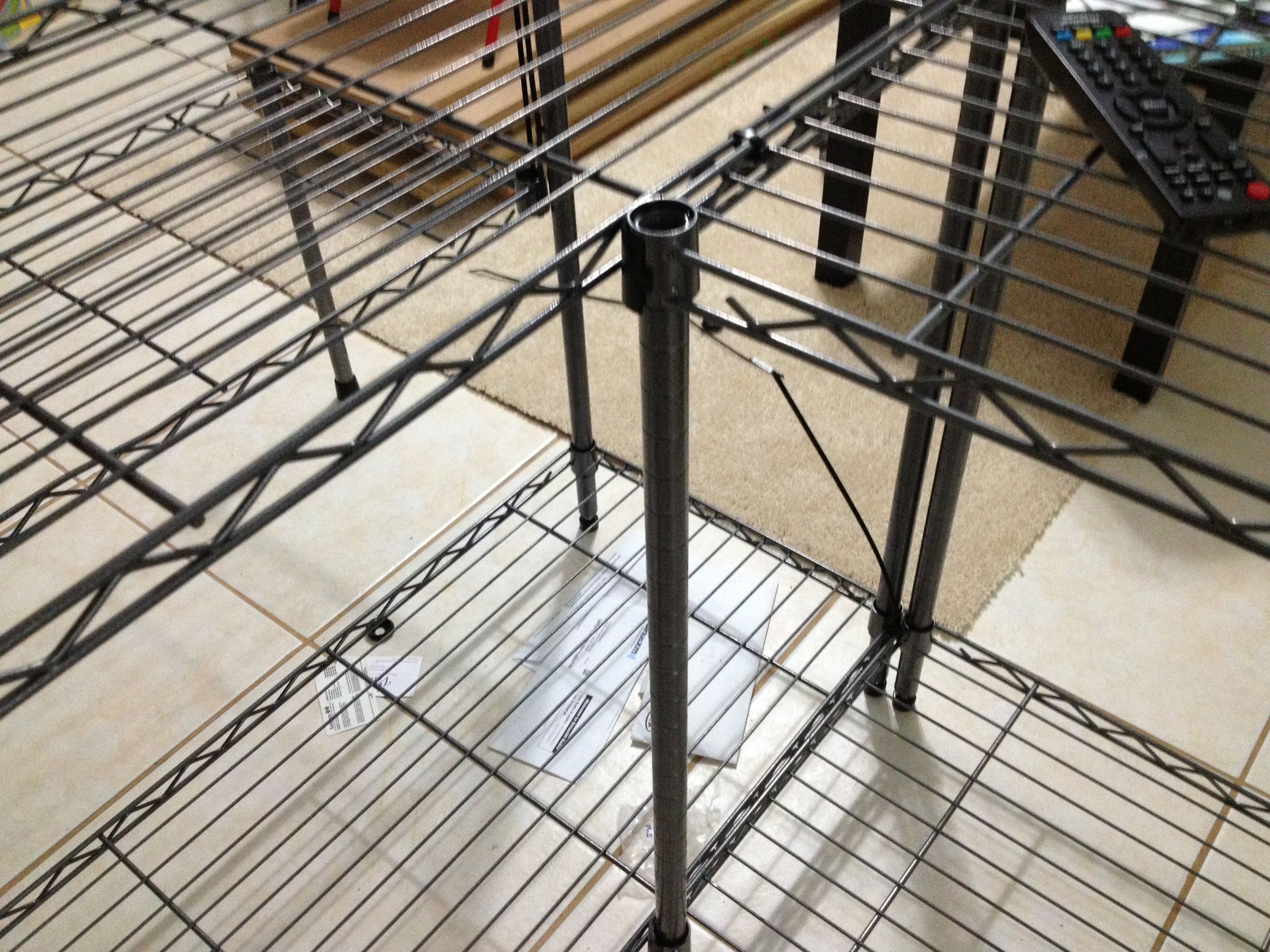 L-Shaped Wire Rack Computer Desk : 5 Steps - Instructables