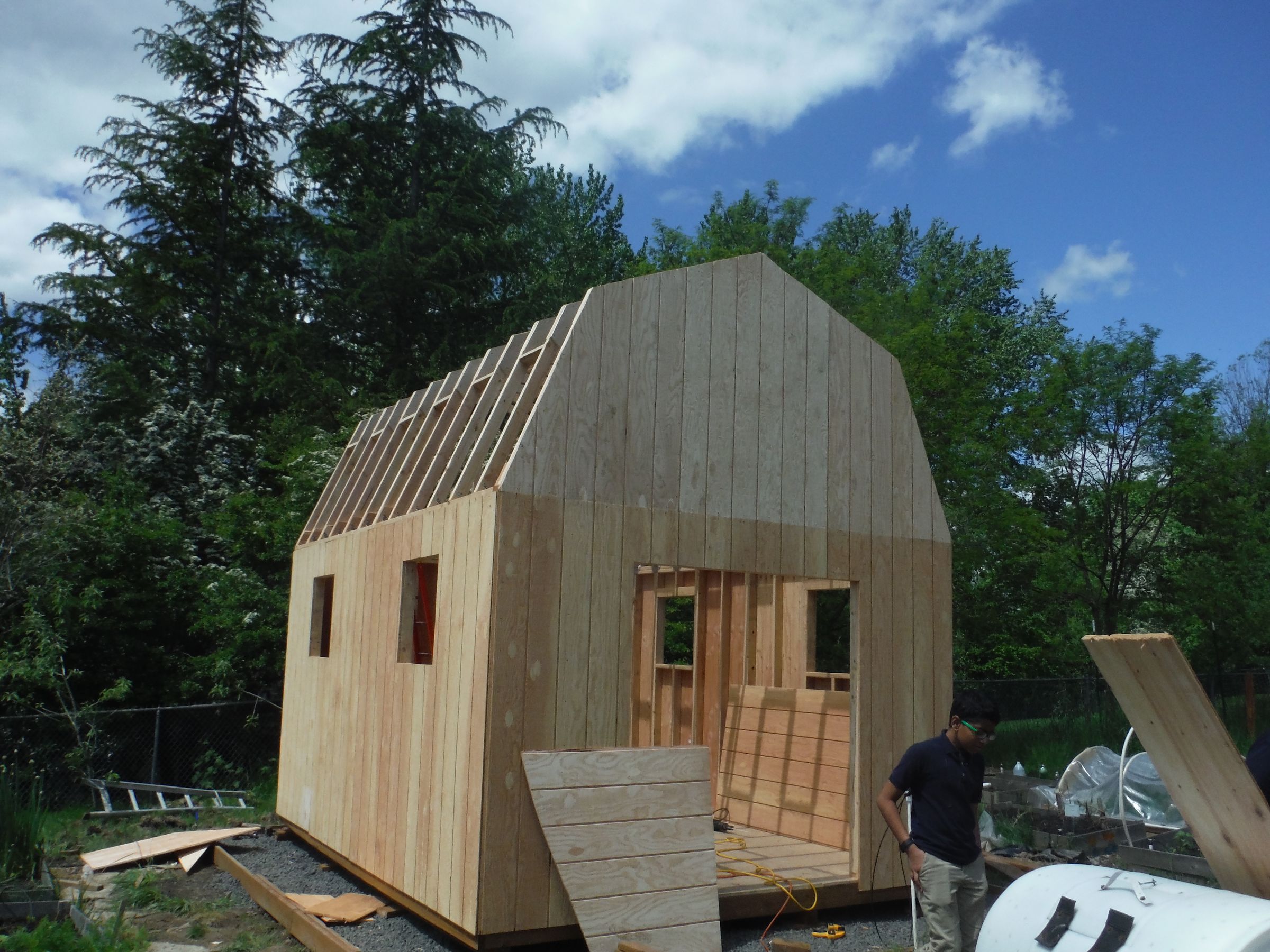 12'x16' Mini-Barn/Shed With Gambrel Roof : 38 Steps (with Pictures ...