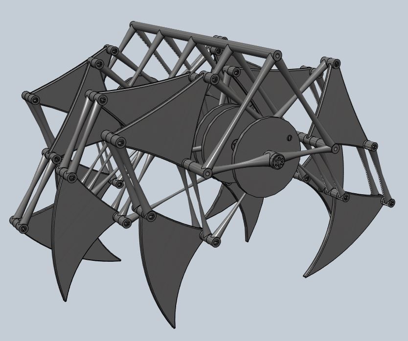 My 123D Jansen Strandbeest Mechanism : 11 Steps (with Pictures) - Instructables